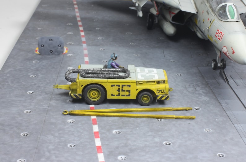 US Navy Flight Deck Tractor Model 1:72 Scale - Built & Painted - Etsy
