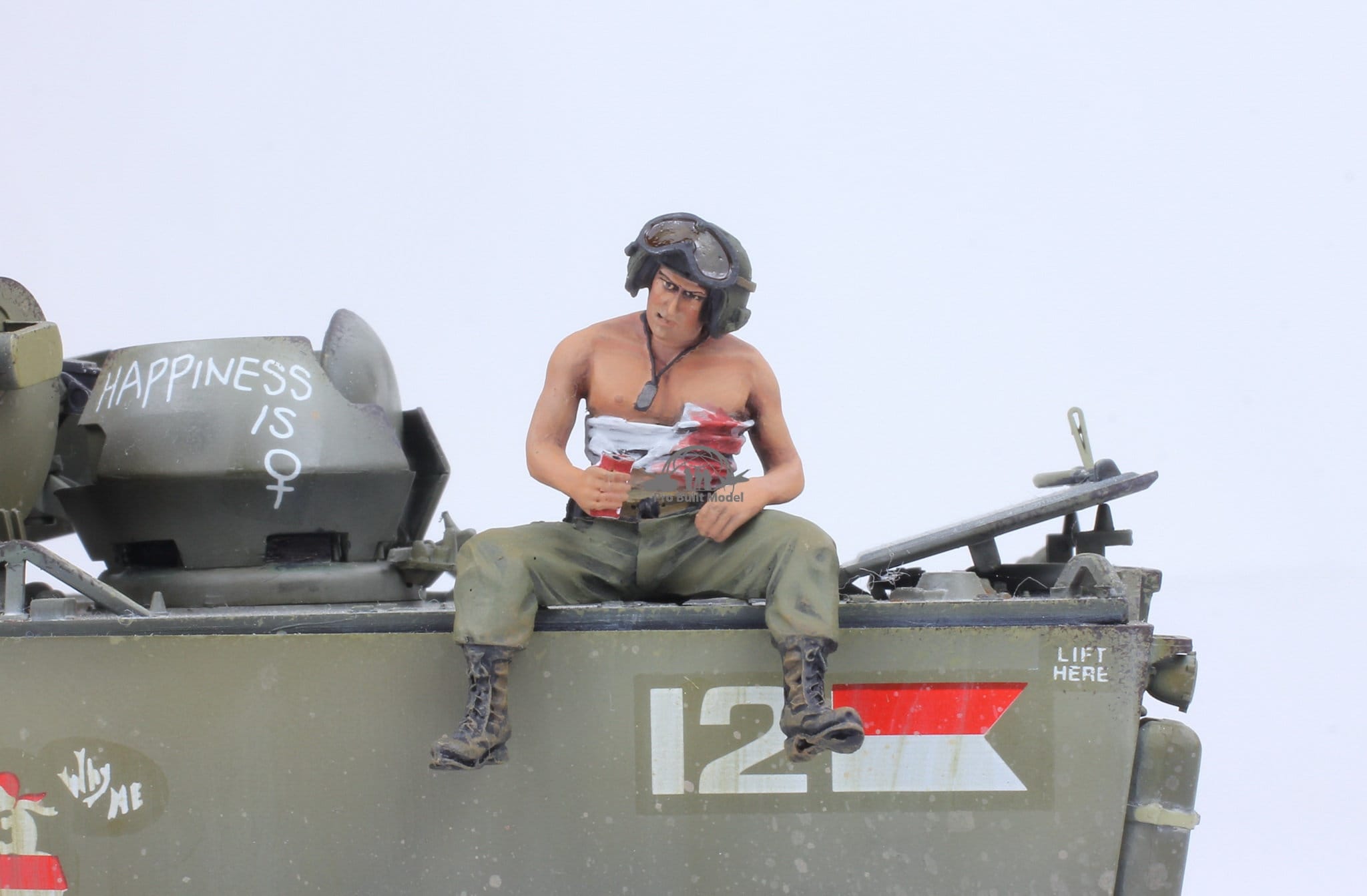 Painted Figures USMC Tankers & Grunt 03 Figures in Vietnam War 1:35 Scale built and Painted by ...