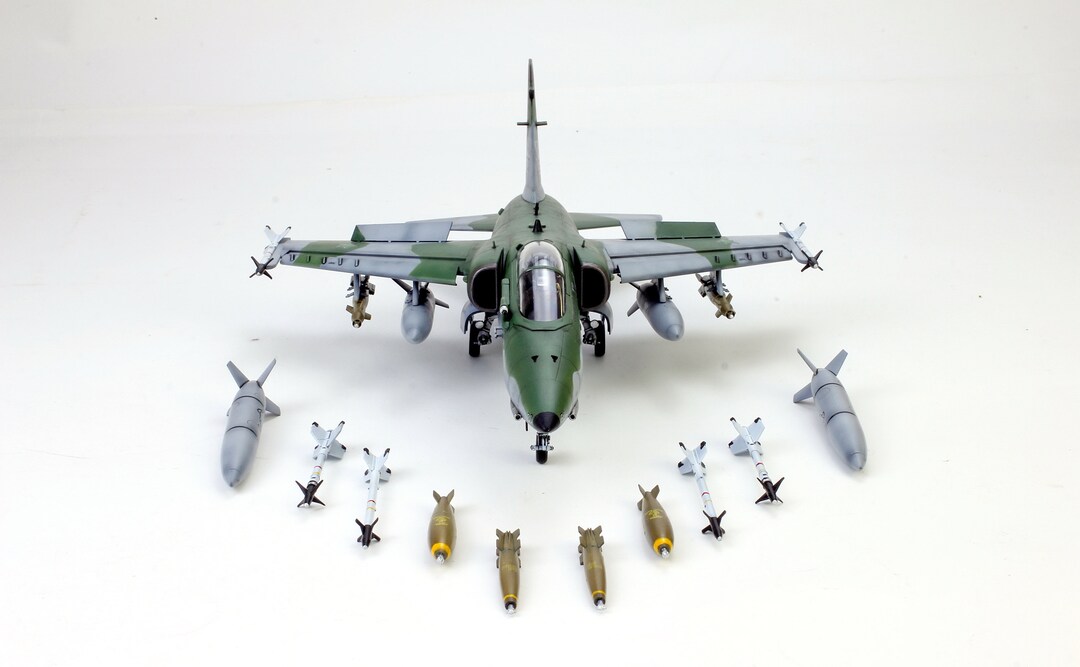 Probuilt Model AMX A-1A Ground Attack Aircraft /w Full Weapons 1:48 ...