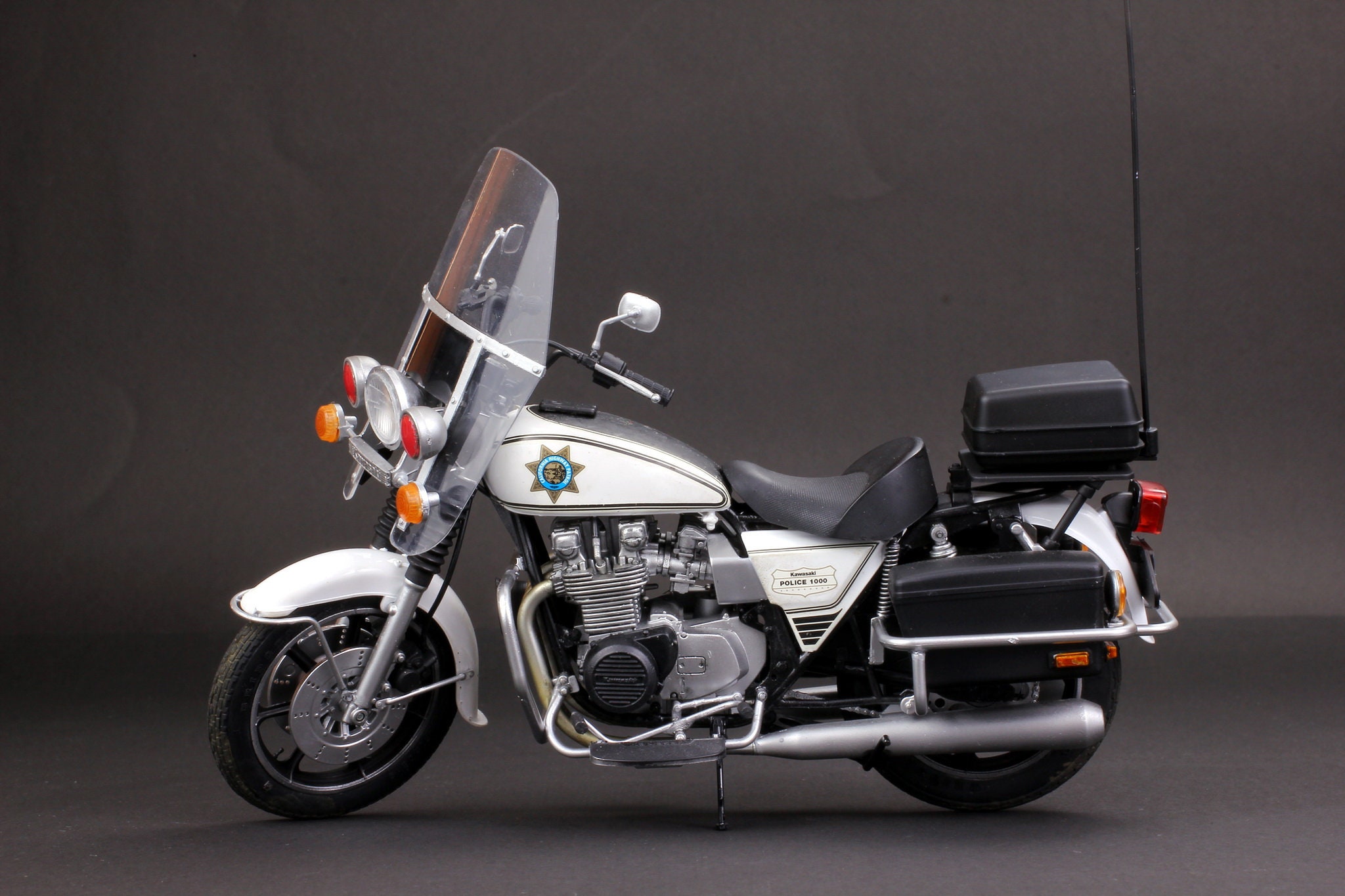 Probuilt Model 1 12 Kawasaki Kz1000 Chips Police Etsy