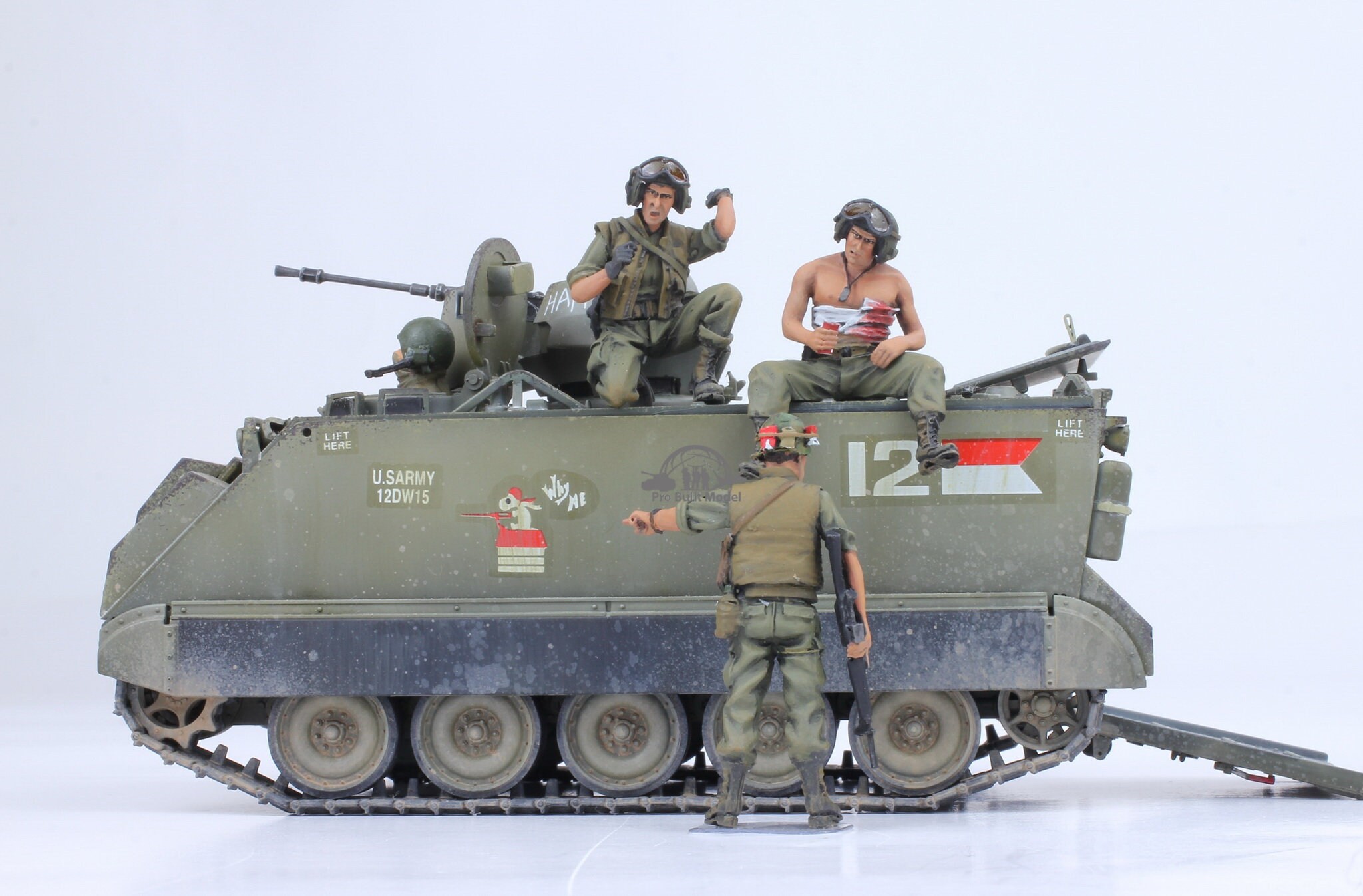 Painted Figures USMC Tankers & Grunt 03 Figures in Vietnam War 1:35 Scale built and Painted by ...