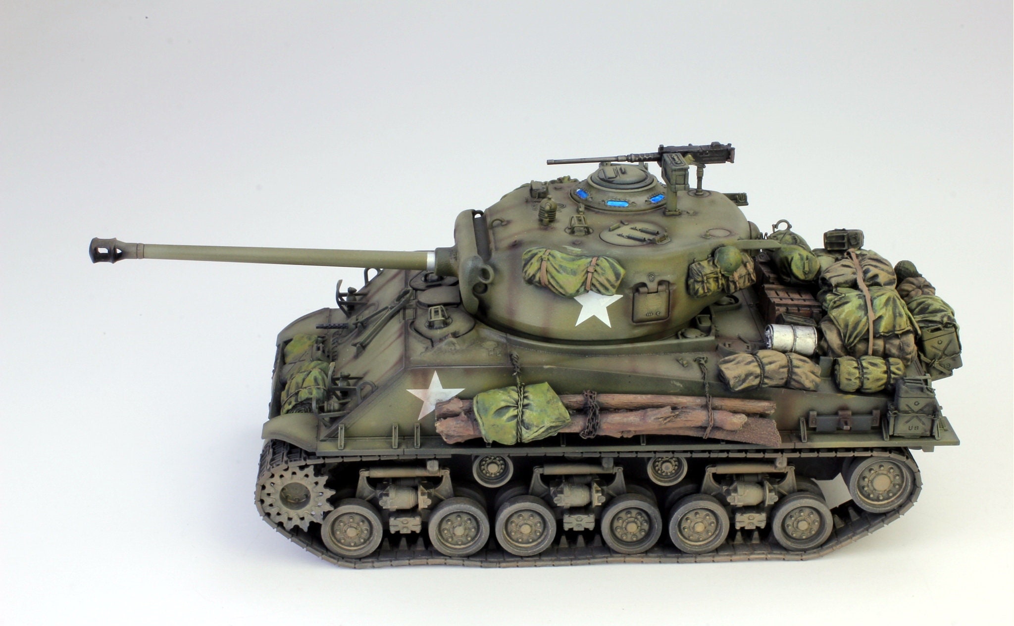 Pro Built Model Easy Eight M4A3E8 Sherman Tank WW2 1:35 - Etsy