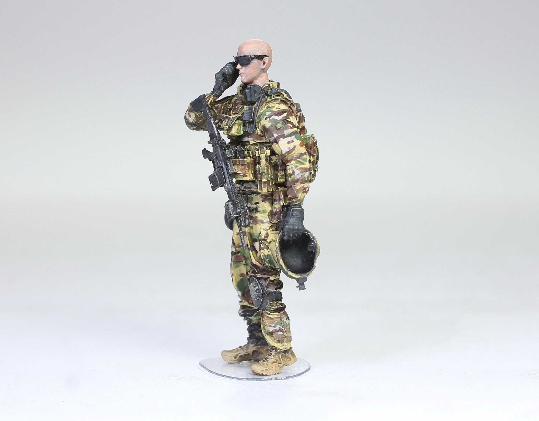 Painted Figure US Navy Seal Special Force in Multicam Camouflage ...