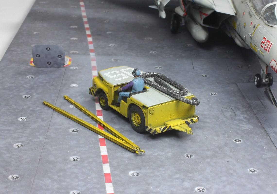 US Navy Flight Deck Tractor Model 1:72 Scale - Built & Painted - Etsy