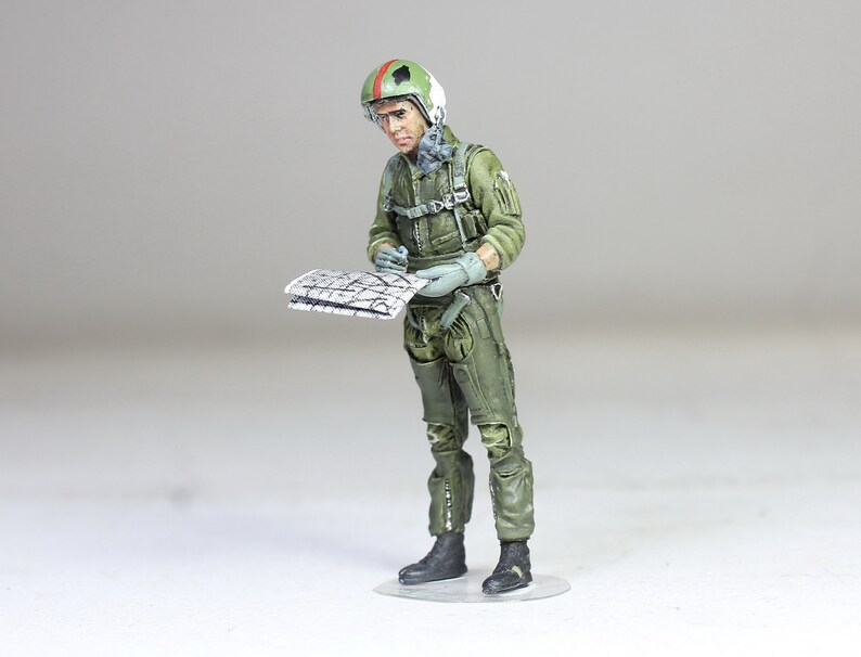 Painted Figure Modern USAF Fighter Pilot for F14 F18 A10 F22 - Etsy