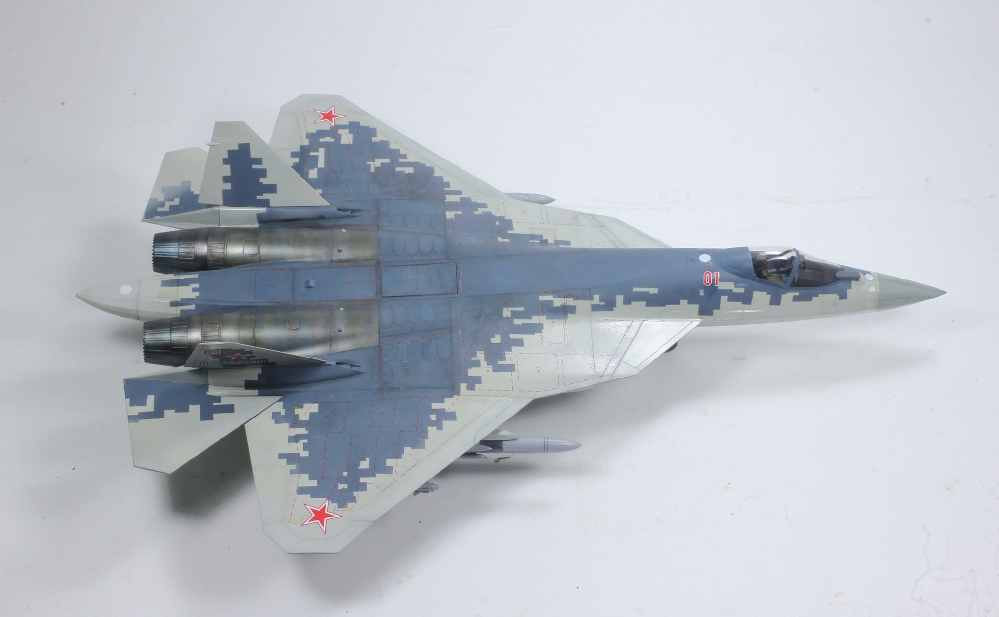 Pre-order Russian SU-57 Felon Modern War 1:48 built and Painted by ...