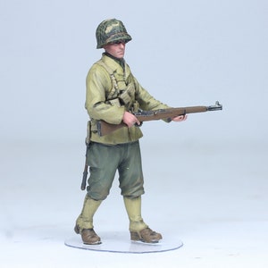 Painted Figures US Soldiers Infantry (04 Figures) European WW2 1:35 ...