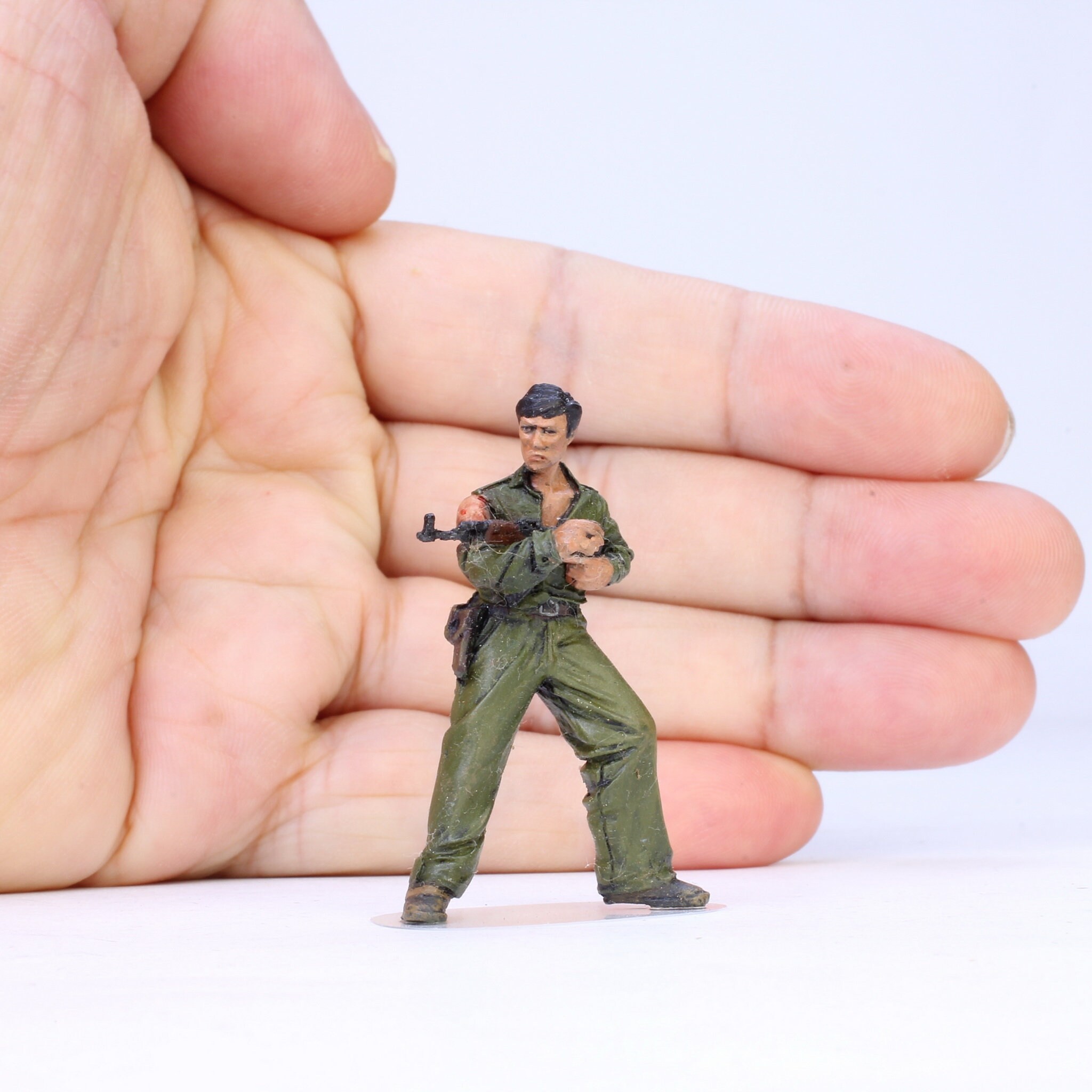 Pro-painted Figure NVA Soldier in Battle, Vietnam War 1:35 Scale - Etsy