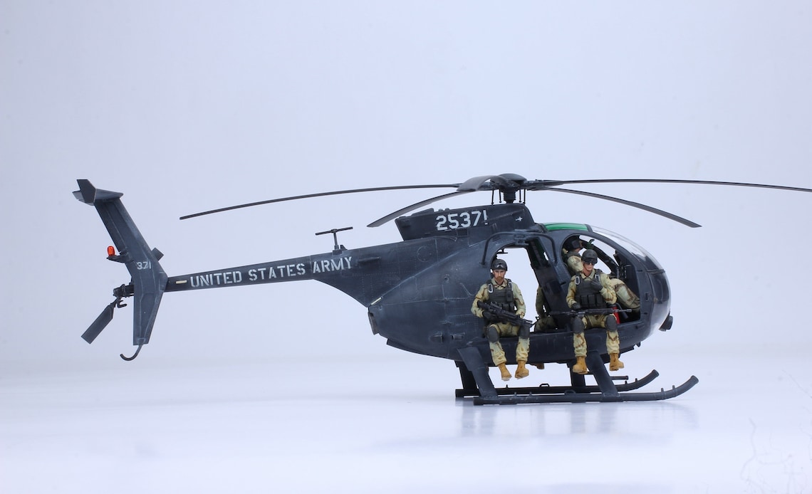 Pro Built Model MAH-6J Little Bird Nightstalkers /w 02 Pilots - Etsy