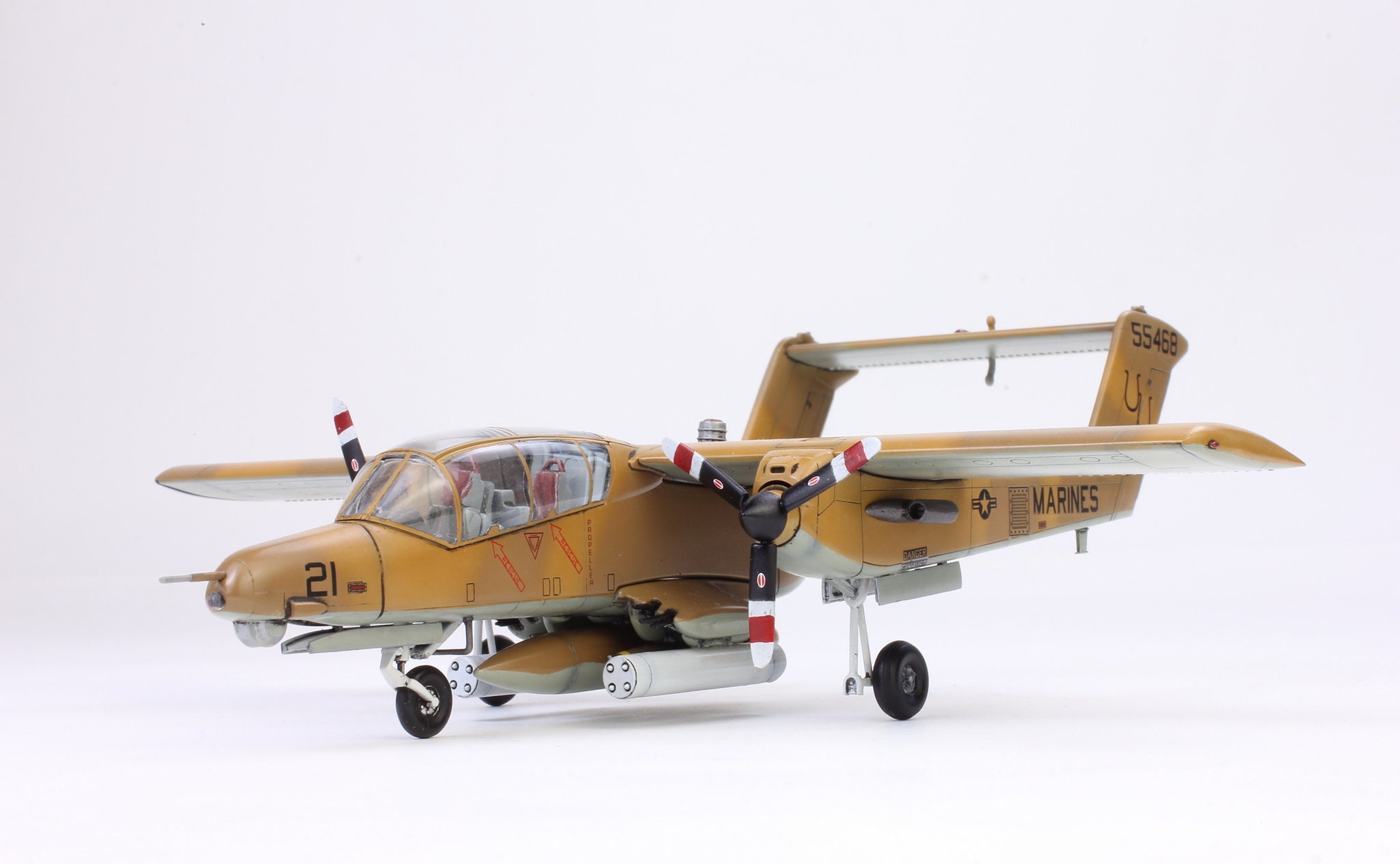 USMC OV-10D Bronco /w 02 Seated Pilots in Cockpit, Desert Storm 1991 1: ...