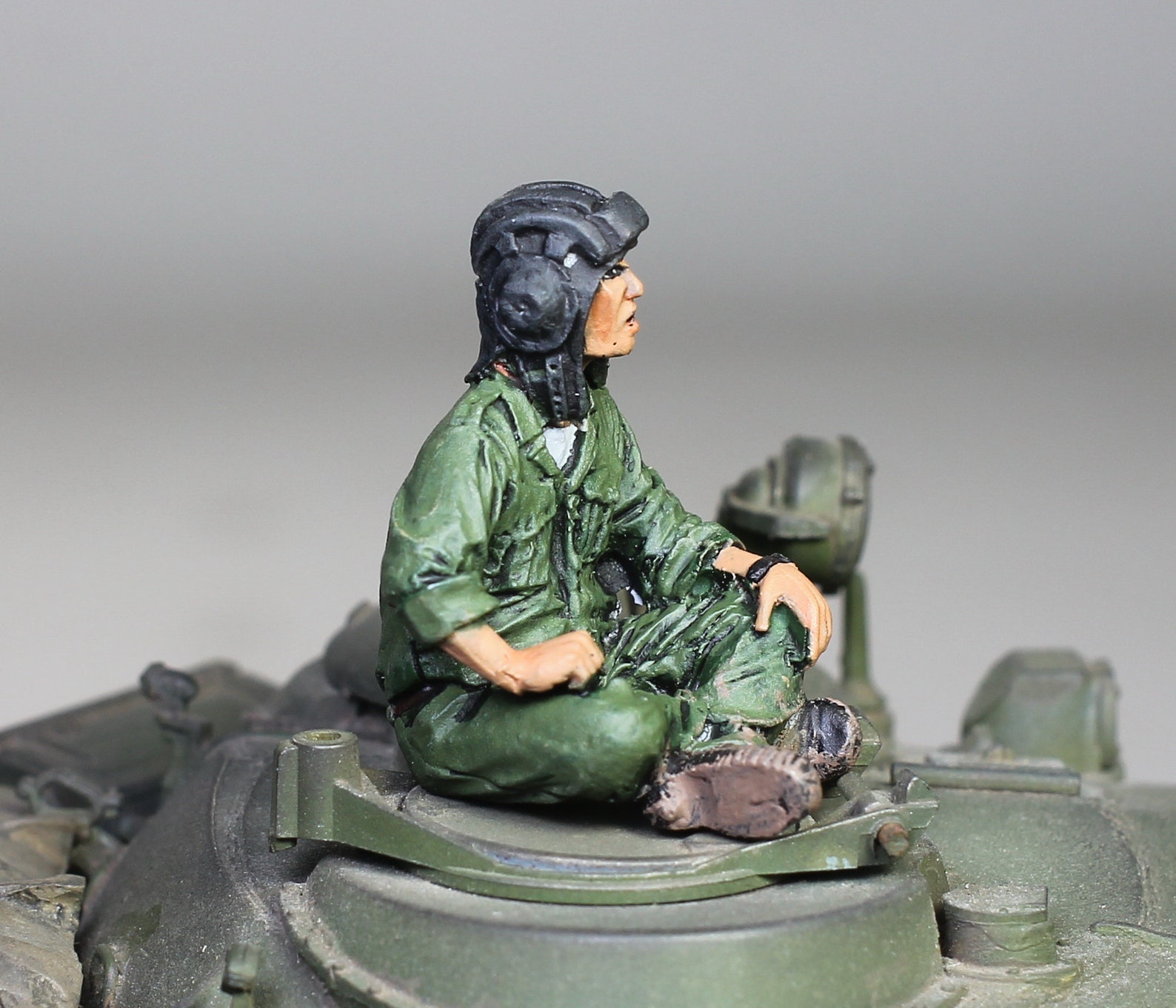 Painted Figure NVA Tank Crew Vietnam War 1:35 Scale built and | Etsy