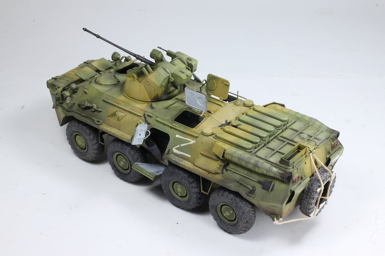 Pro Built Model Russian BTR-80A APC 1:35 built and Painted by ...