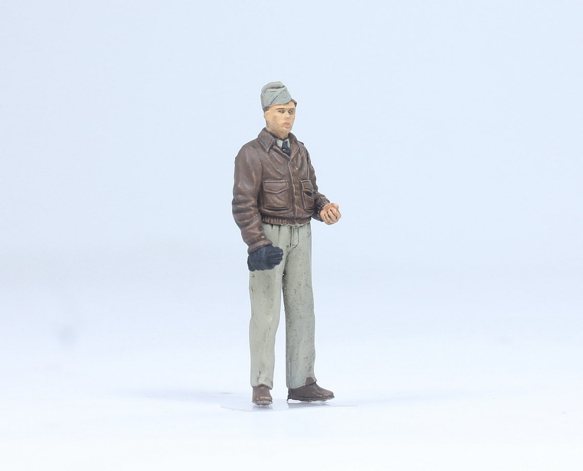Painted Figure USAAF Pilot WWII 1:48 built and Painted by - Etsy