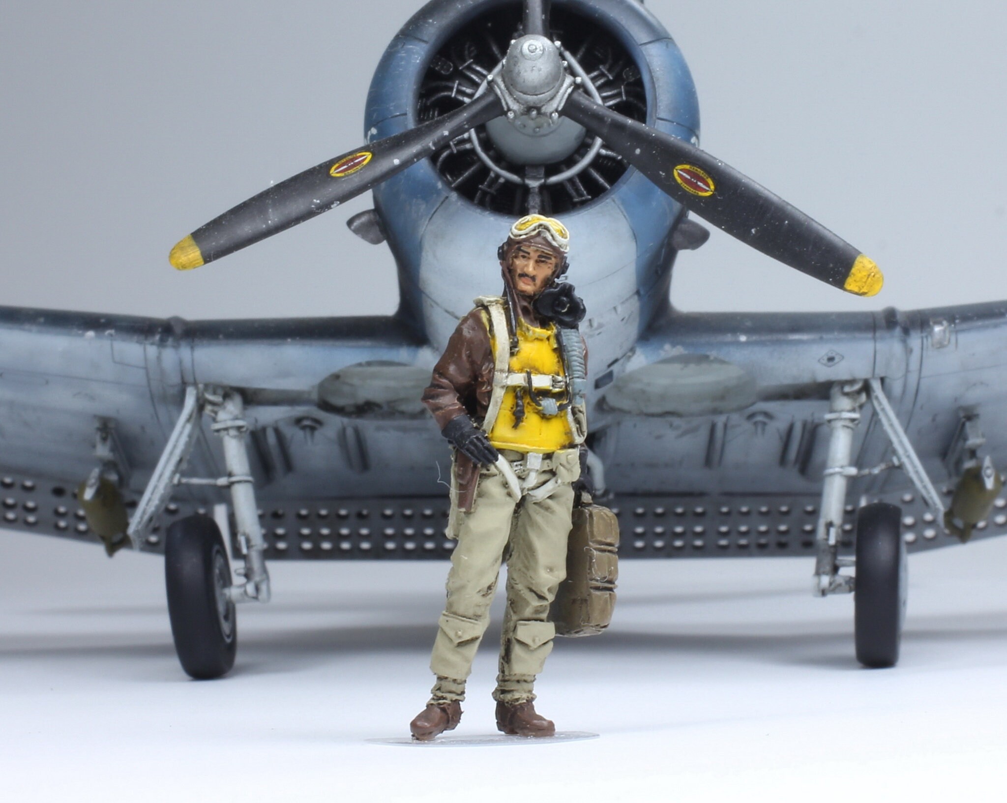 Painted Figure US Navy Pilot WWII 1:48 (built and Painted by ...