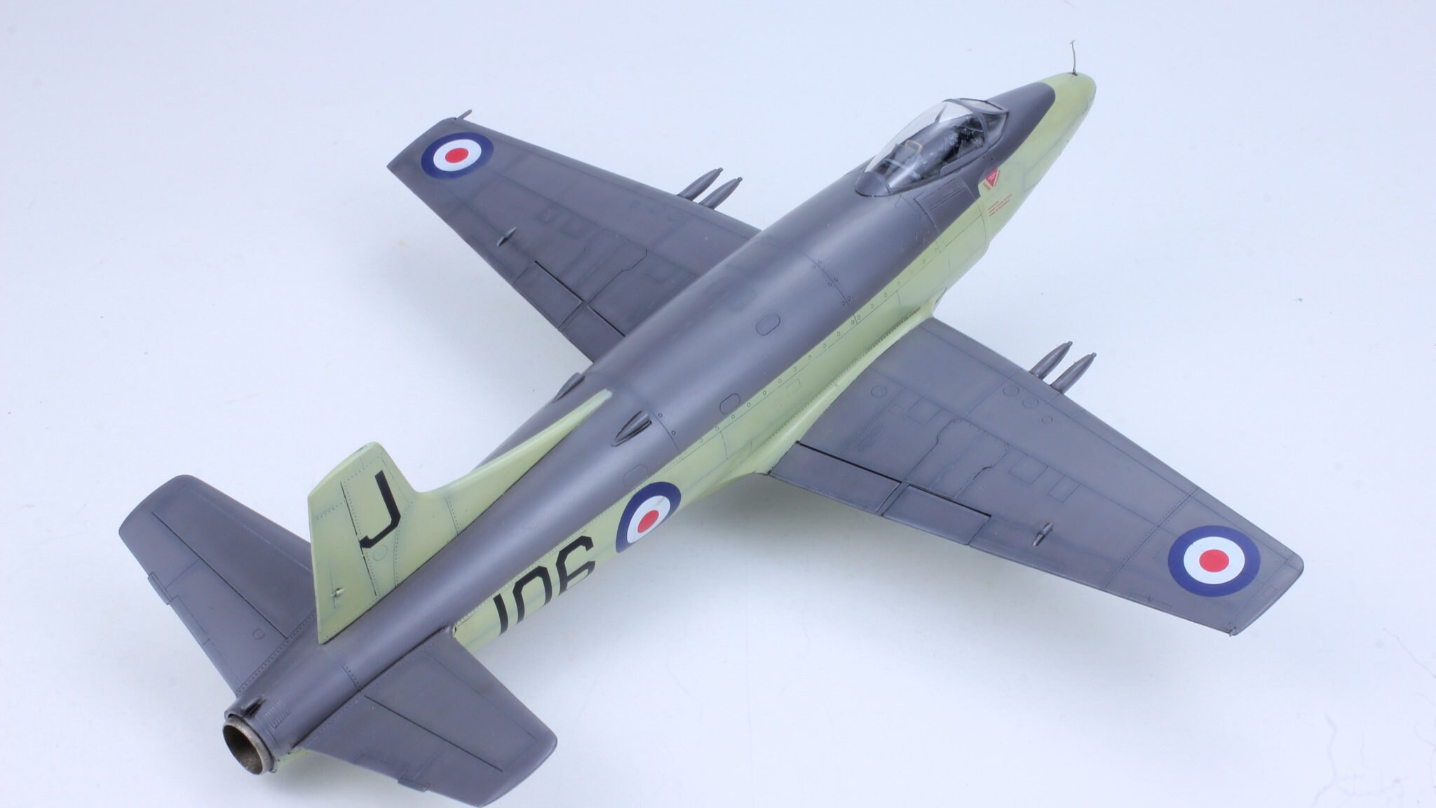 Probuilt Model Supermarine Attacker F.1 Fighter Aircraft 1:48 built and ...