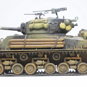 Probuilt M4A3E8 Sherman Tank Model 1:35 - WW2 Fury Style - Etsy