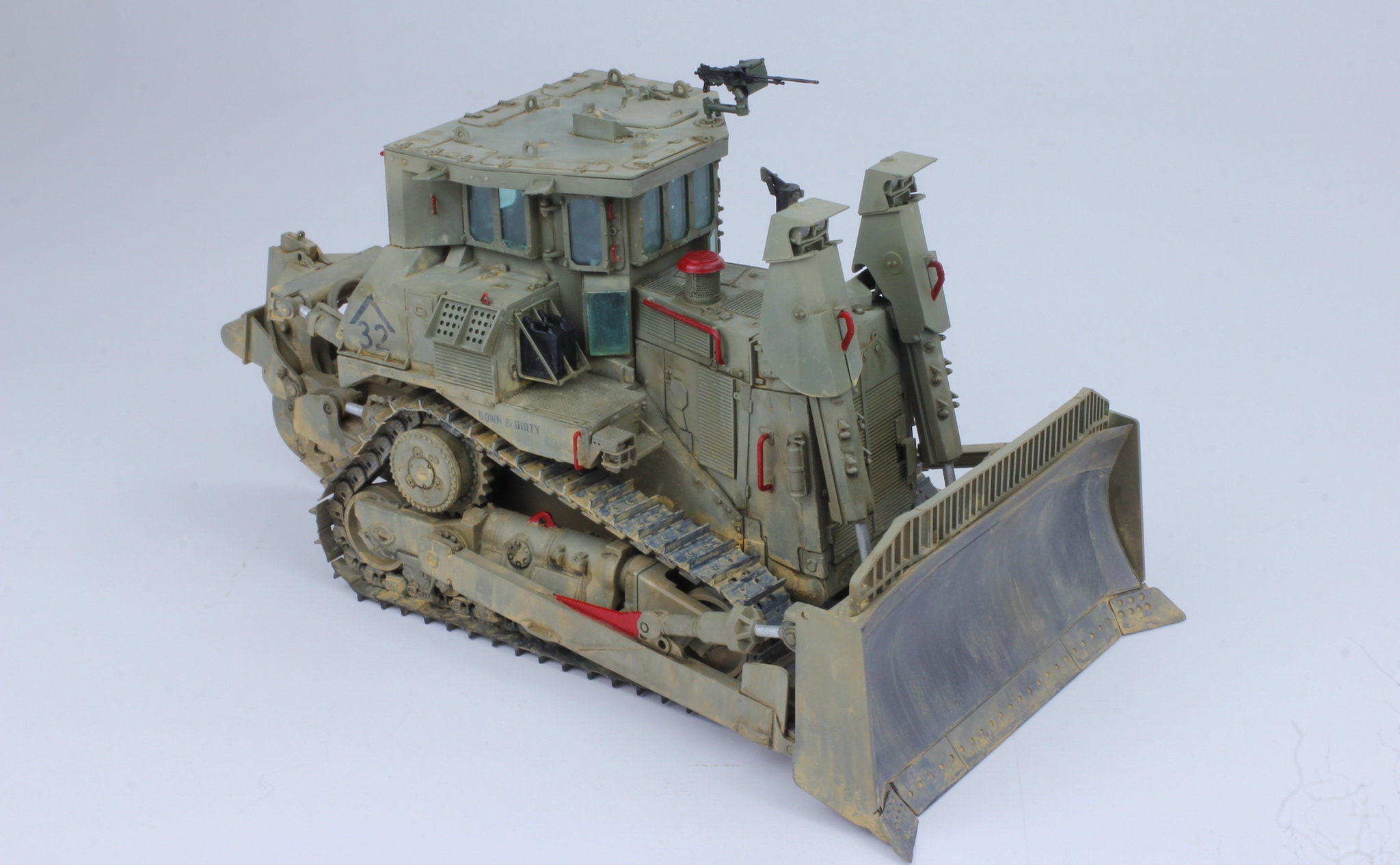 Handmade D9R Armoured Bulldozer Model: 1/35 Scale, Modern Warfare - Etsy