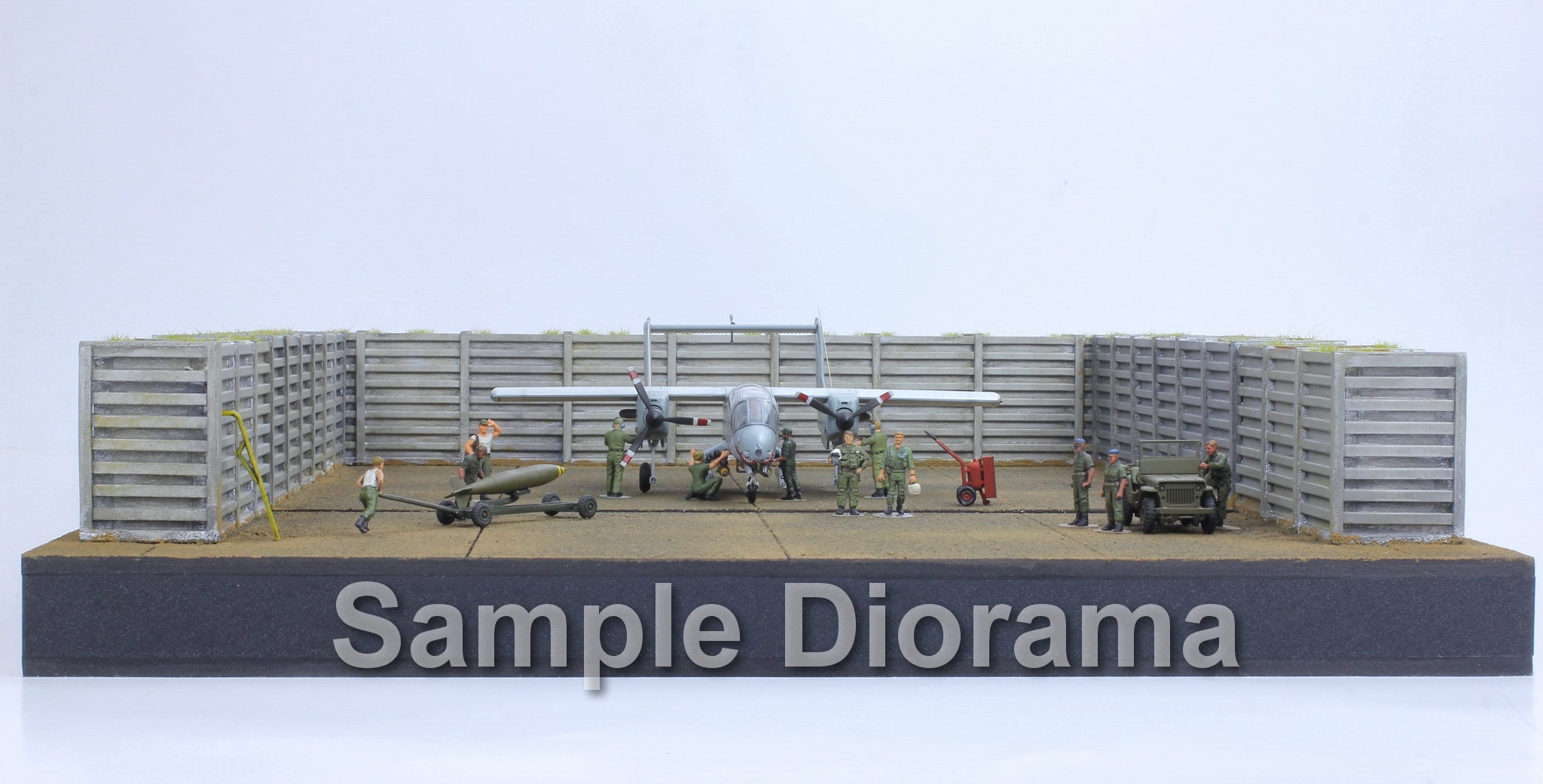 Probuilt Diorama USAF Airfield With Steel Revetment Wall - Etsy Norway