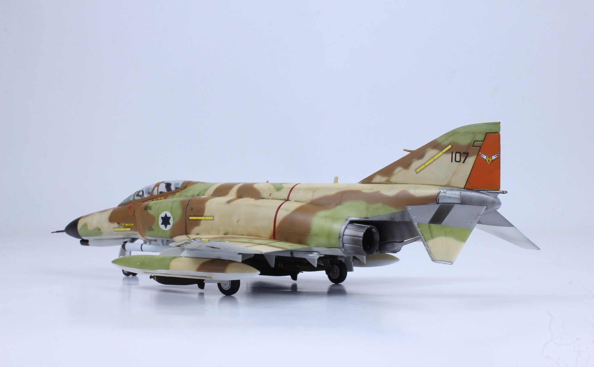 IDF F-4E Phantom Israeli Air Force 1:72 built and Painted by - Etsy
