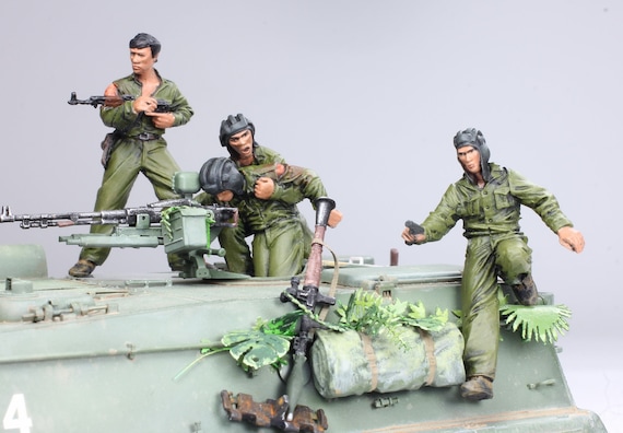 Painted Figure NVA Tankers in Fight 4 Figures in Battle - Etsy
