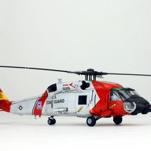 Handcrafted HH-60J US Coast Guard Helicopter Model (1:72 Scale) - Etsy