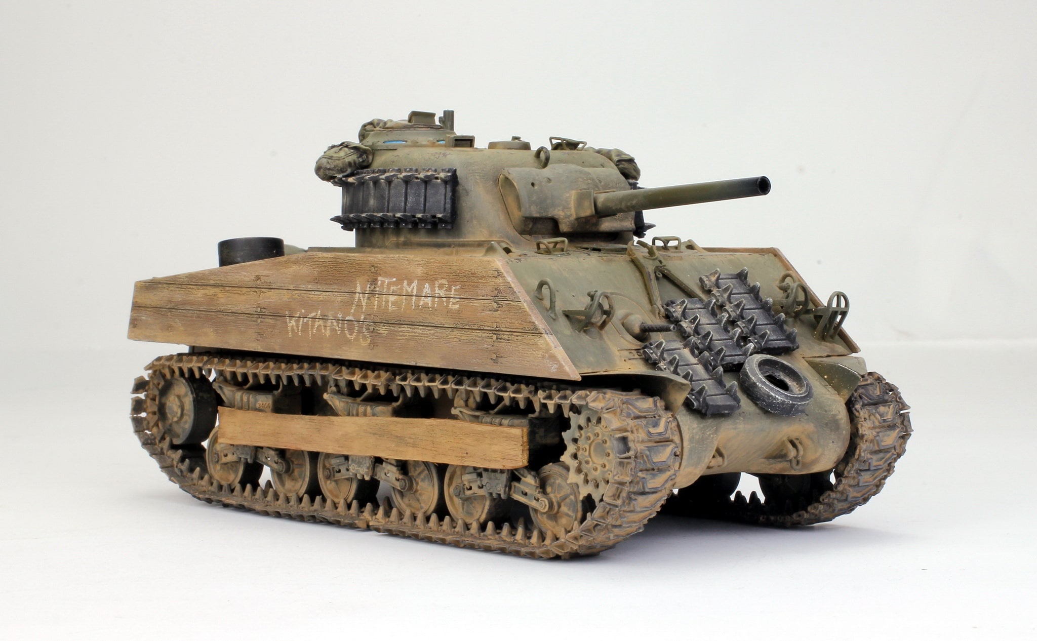 Probuilt Model USMC M4A2 Late PTO Sherman Medium Tank WW2 1:35 built ...