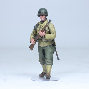 Painted Figures US Soldiers Infantry (04 Figures) European WW2 1:35 ...