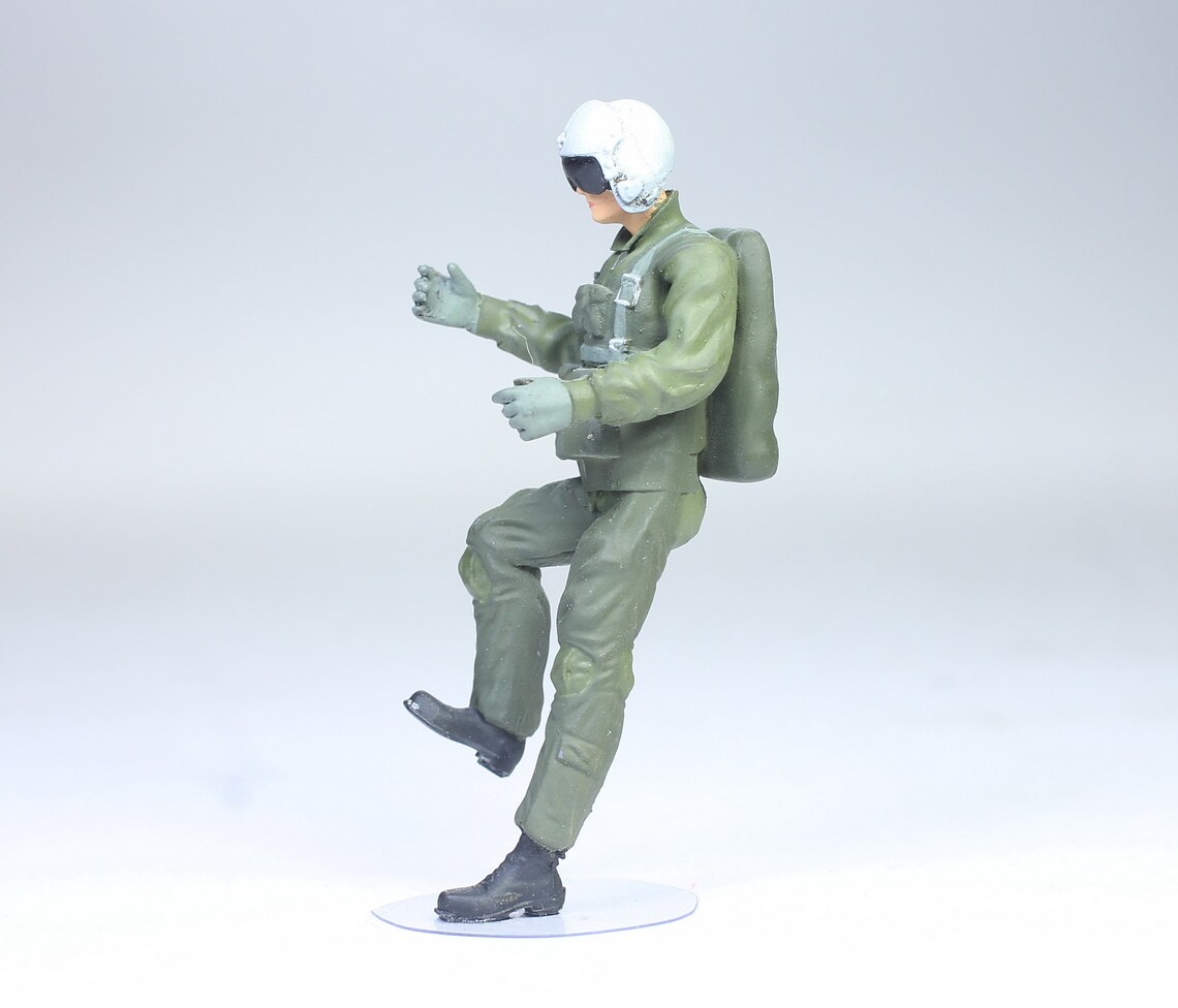 Painted Figure Modern USAF Fighter Pilot Boarding for F14 F18 A10 F22 ...