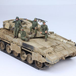 Painted Figures IDF Tank Crews (04 Figures, Tank is Not Included) 1:35 ...