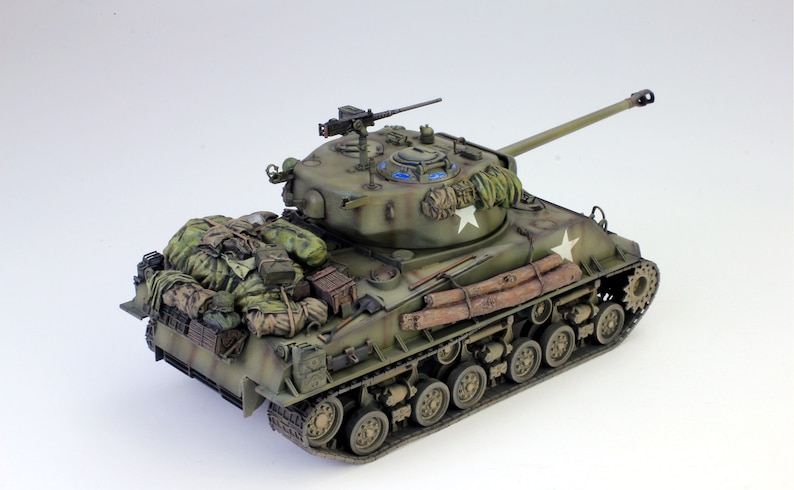 Pro Built Model Easy Eight M4A3E8 Sherman Tank WW2 1:35 - Etsy