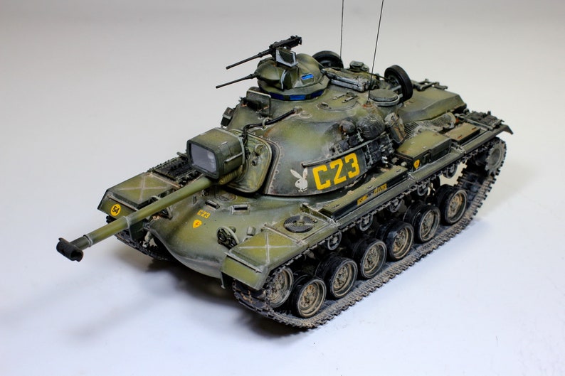 US Army M48A1 Patton Vietnam War 1:35 built and Painted by | Etsy