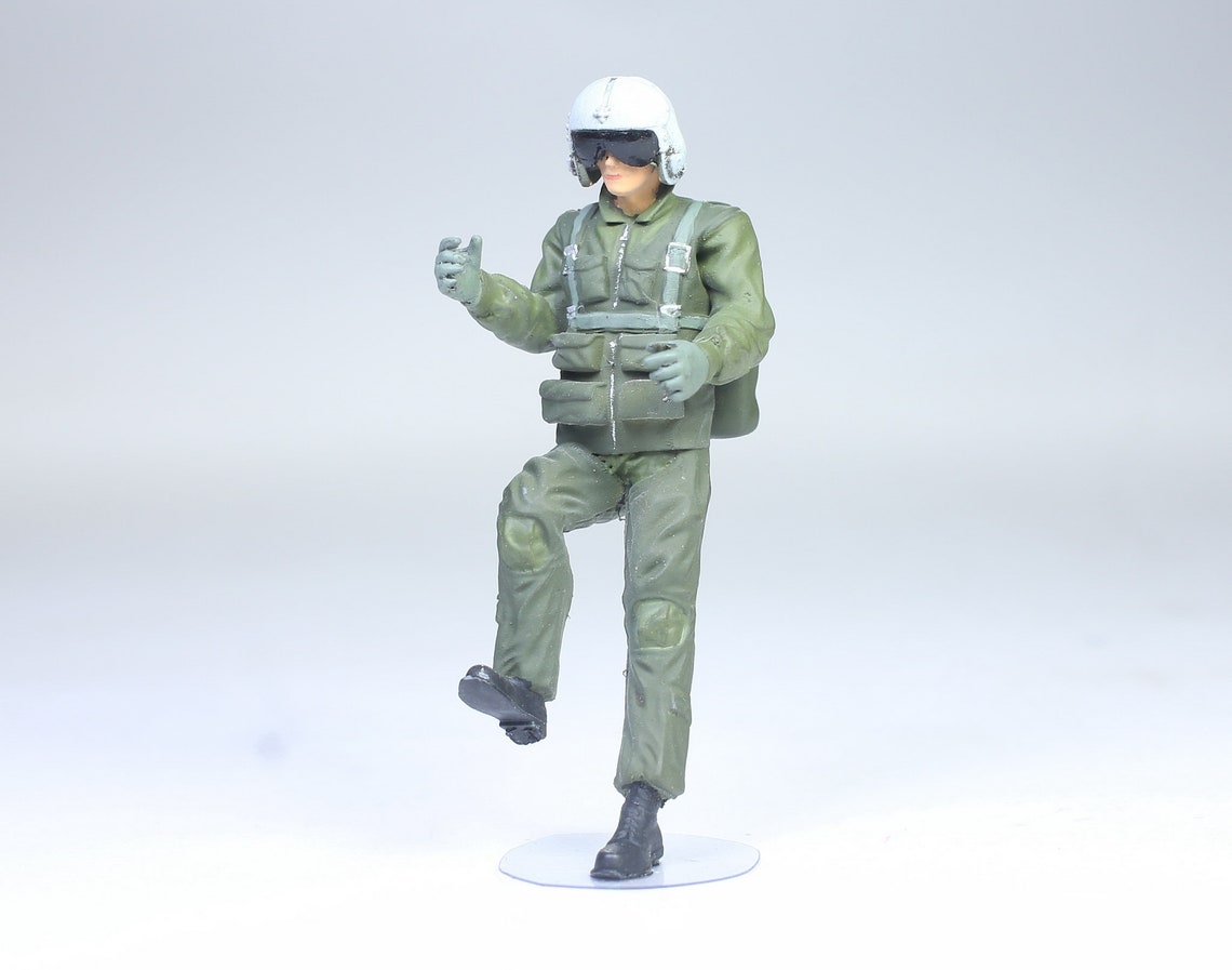Painted Figure Modern USAF Fighter Pilot Boarding for F14 F18 A10 F22 ...