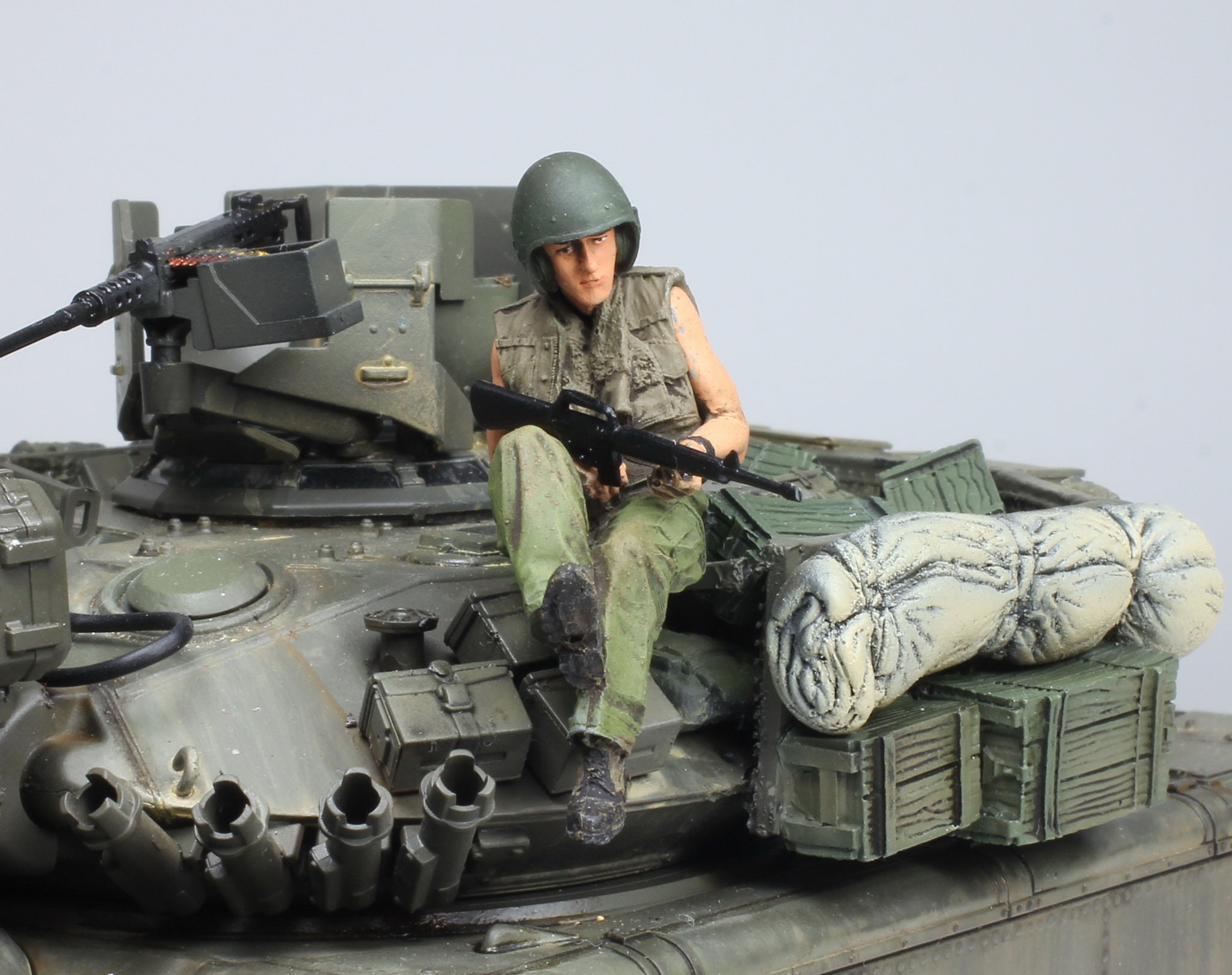 Propainted Vietnam War US Tanker Figure: 1/35 Scale Resin Model - Etsy