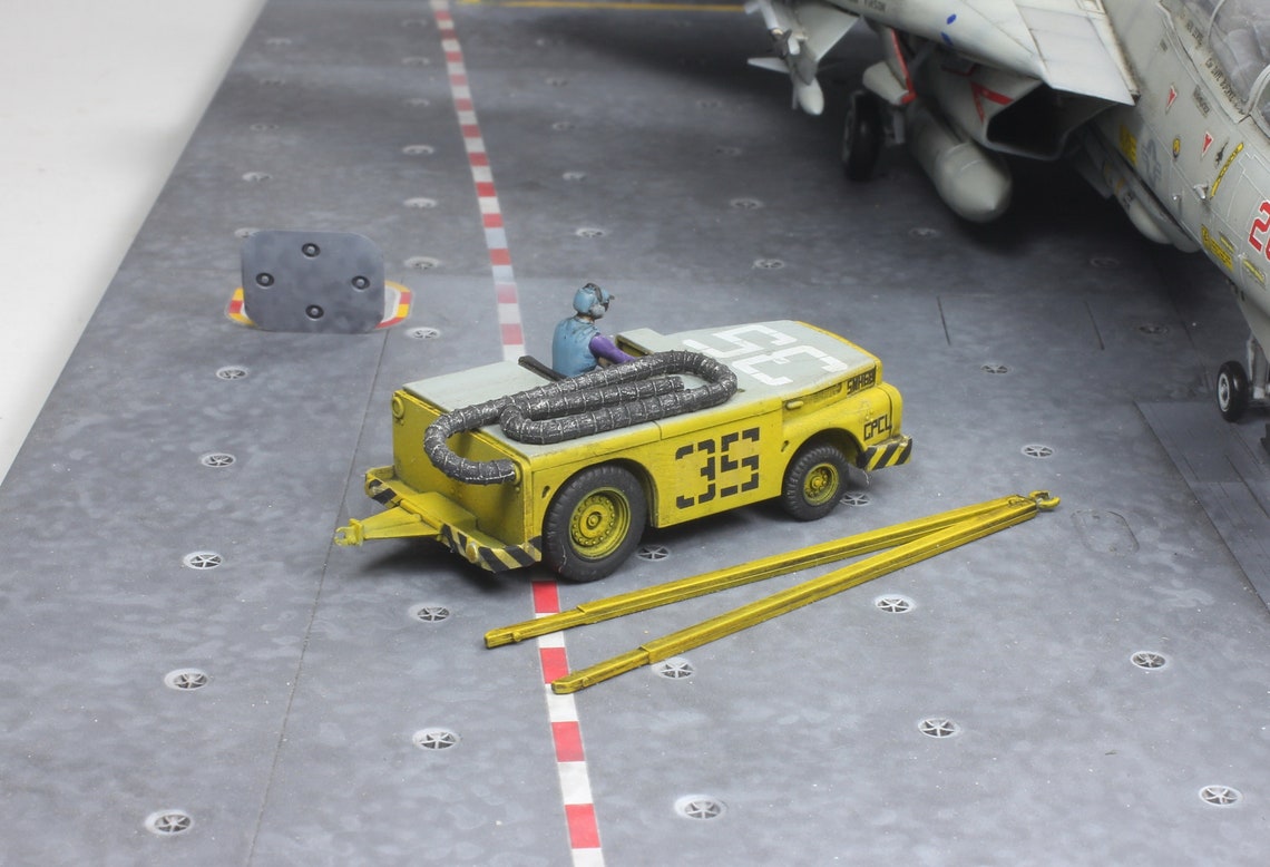 US Navy Flight Deck Tractor Model 1:72 Scale - Built & Painted - Etsy