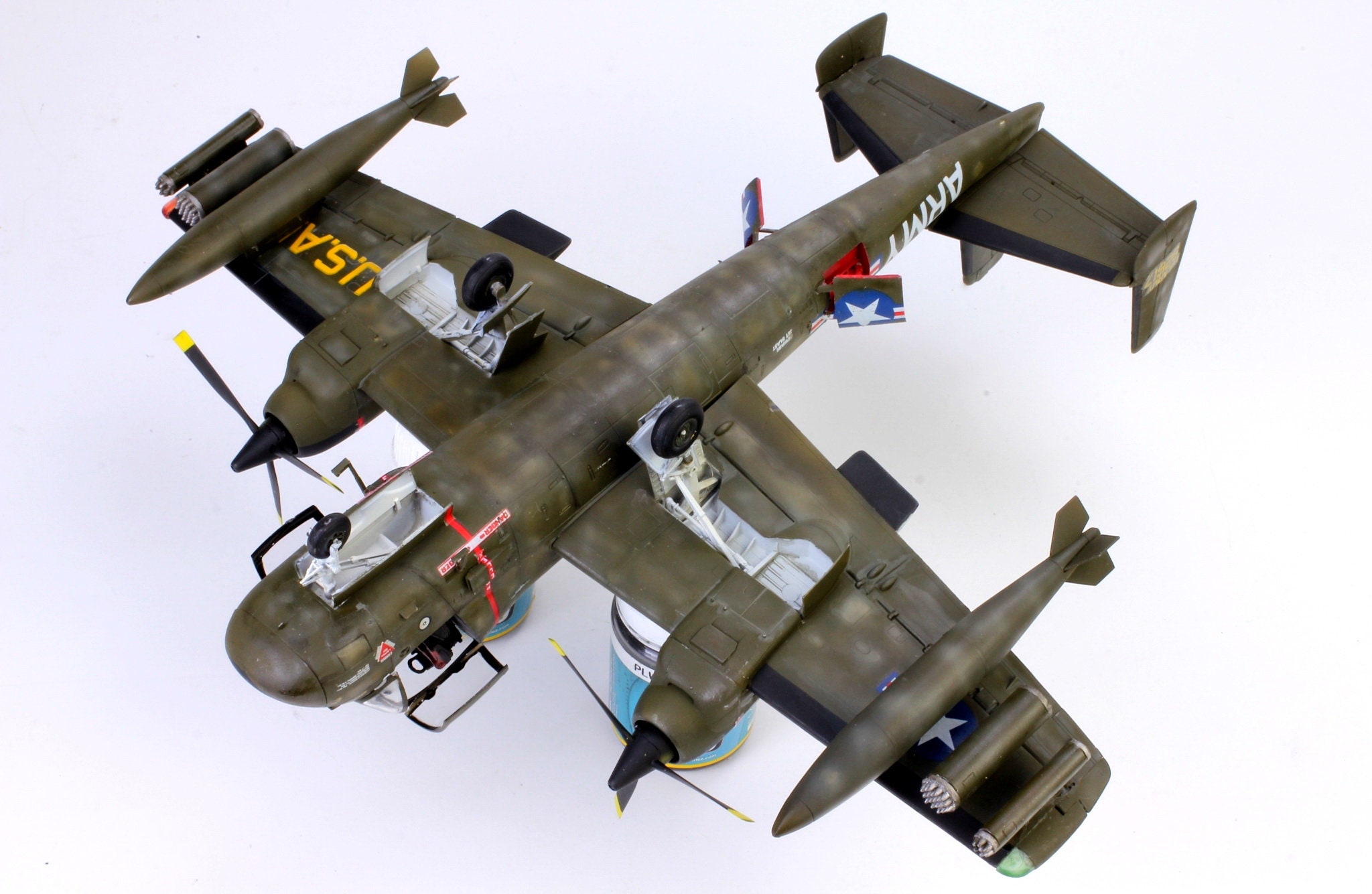 Handmade US Army OV-1C Mohawk Model: Vietnam War Plane (1/48) - Etsy
