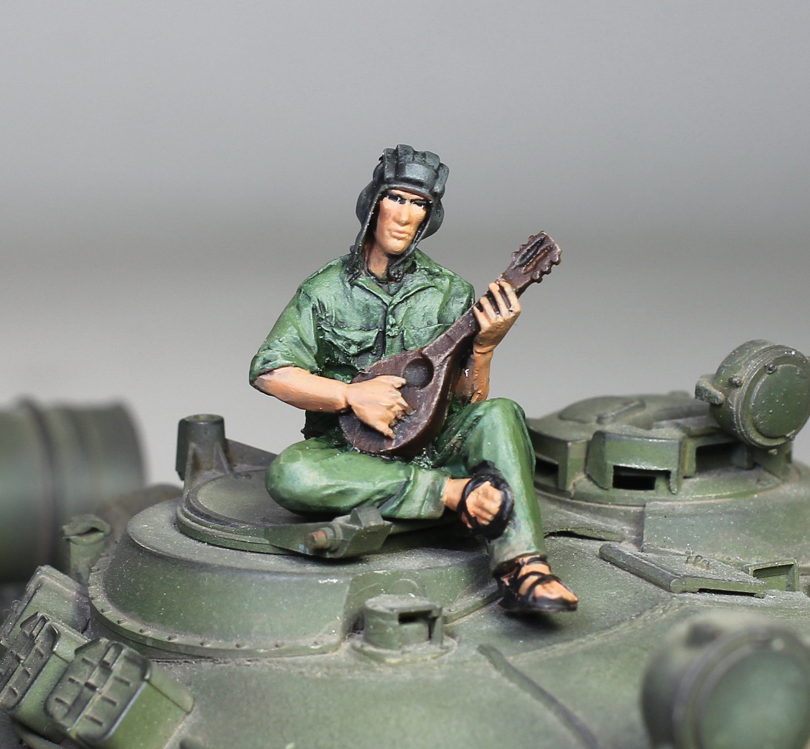 Painted Figure NVA Tank Crew Vietnam War 1:35 Scale built and Painted ...