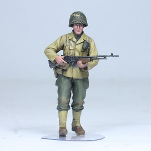 Painted Figures US Soldiers Infantry (04 Figures) European WW2 1:35 ...