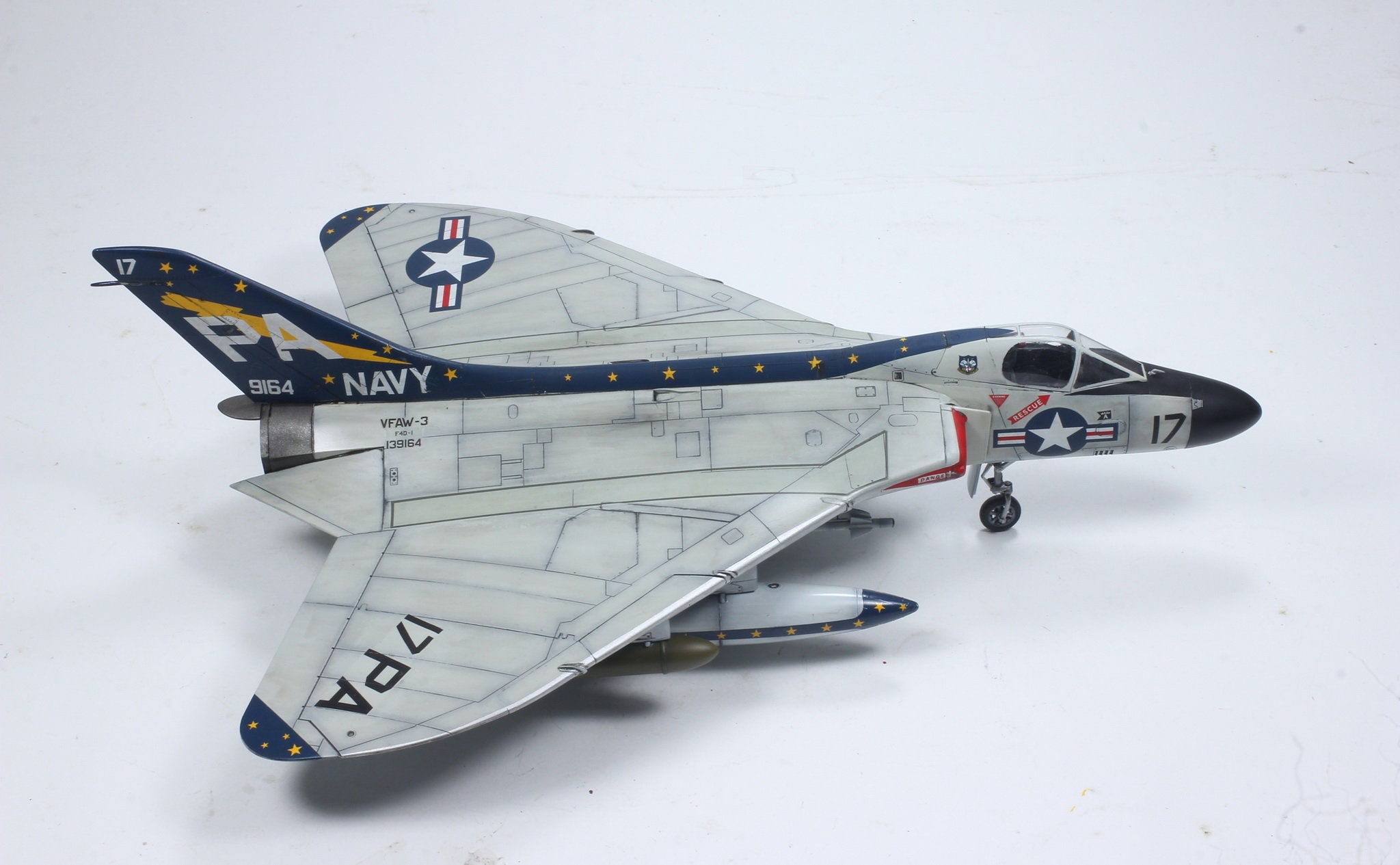 Pro Built Model US Navy F4D-1 Skyray 1:48 (built and Painted by ...