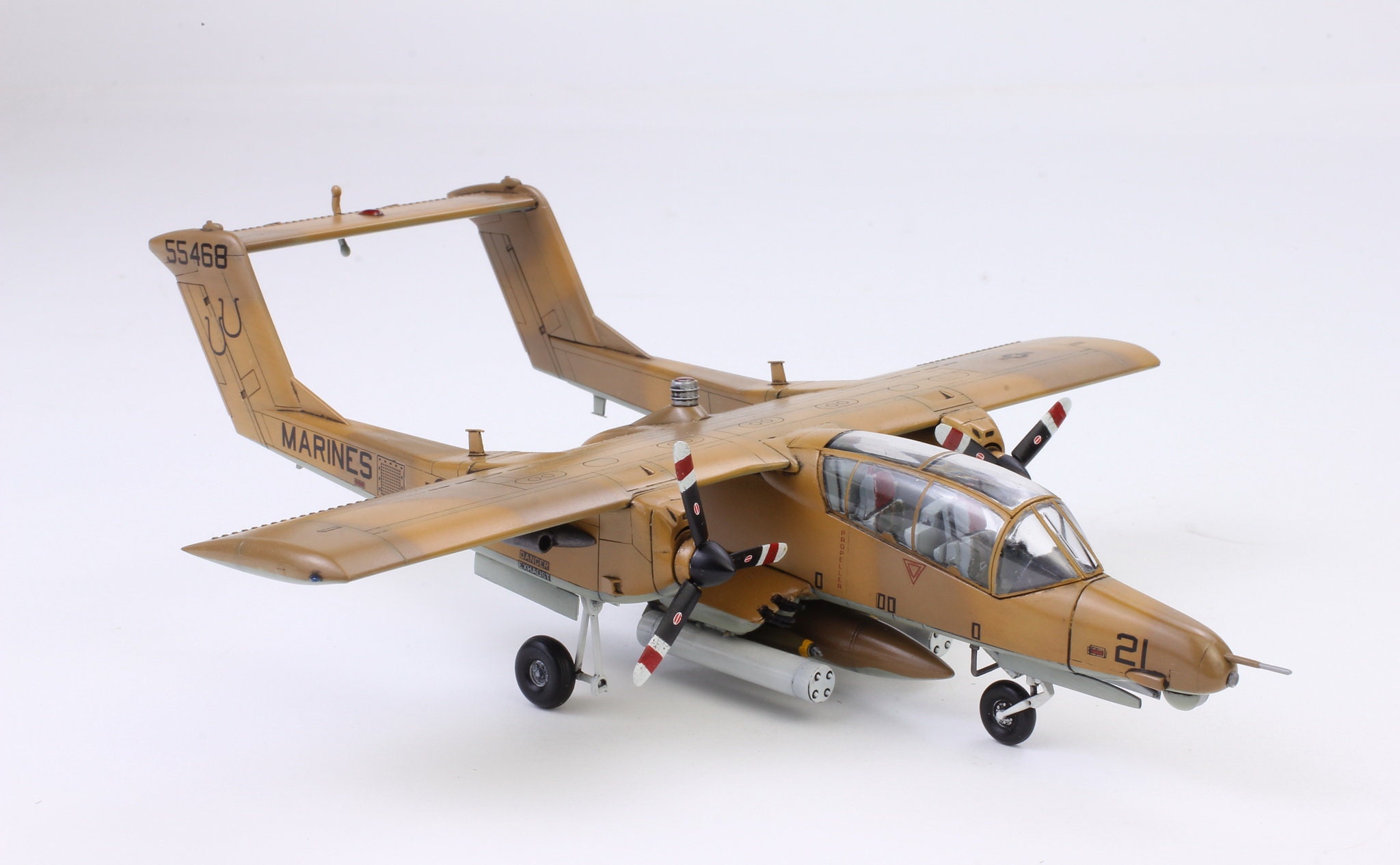 USMC OV-10D Bronco /w 02 Seated Pilots in Cockpit, Desert Storm 1991 1: ...