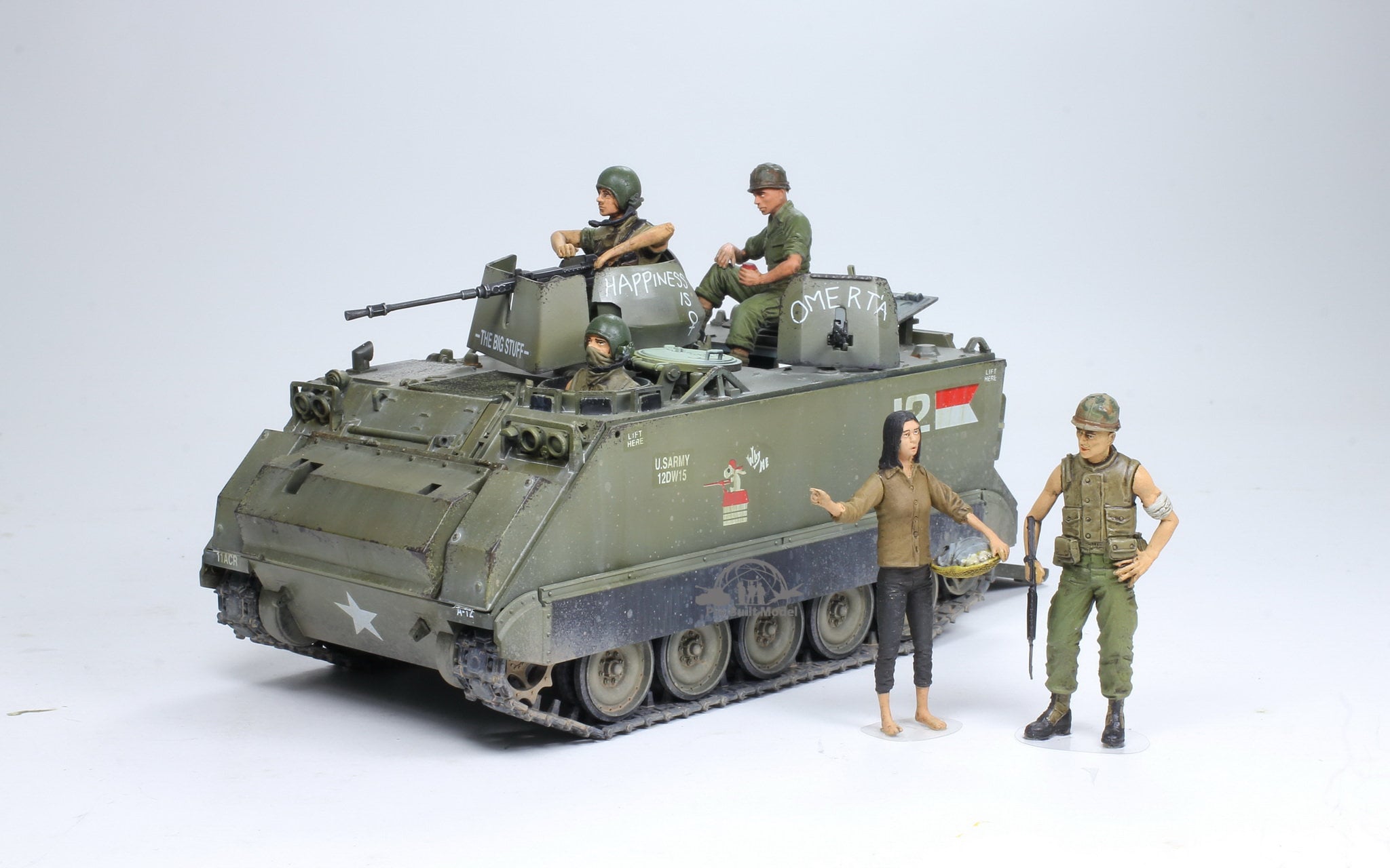 US M113A1 APC /w 04 Crews & 01 Civilian Girl full Interior Details ...