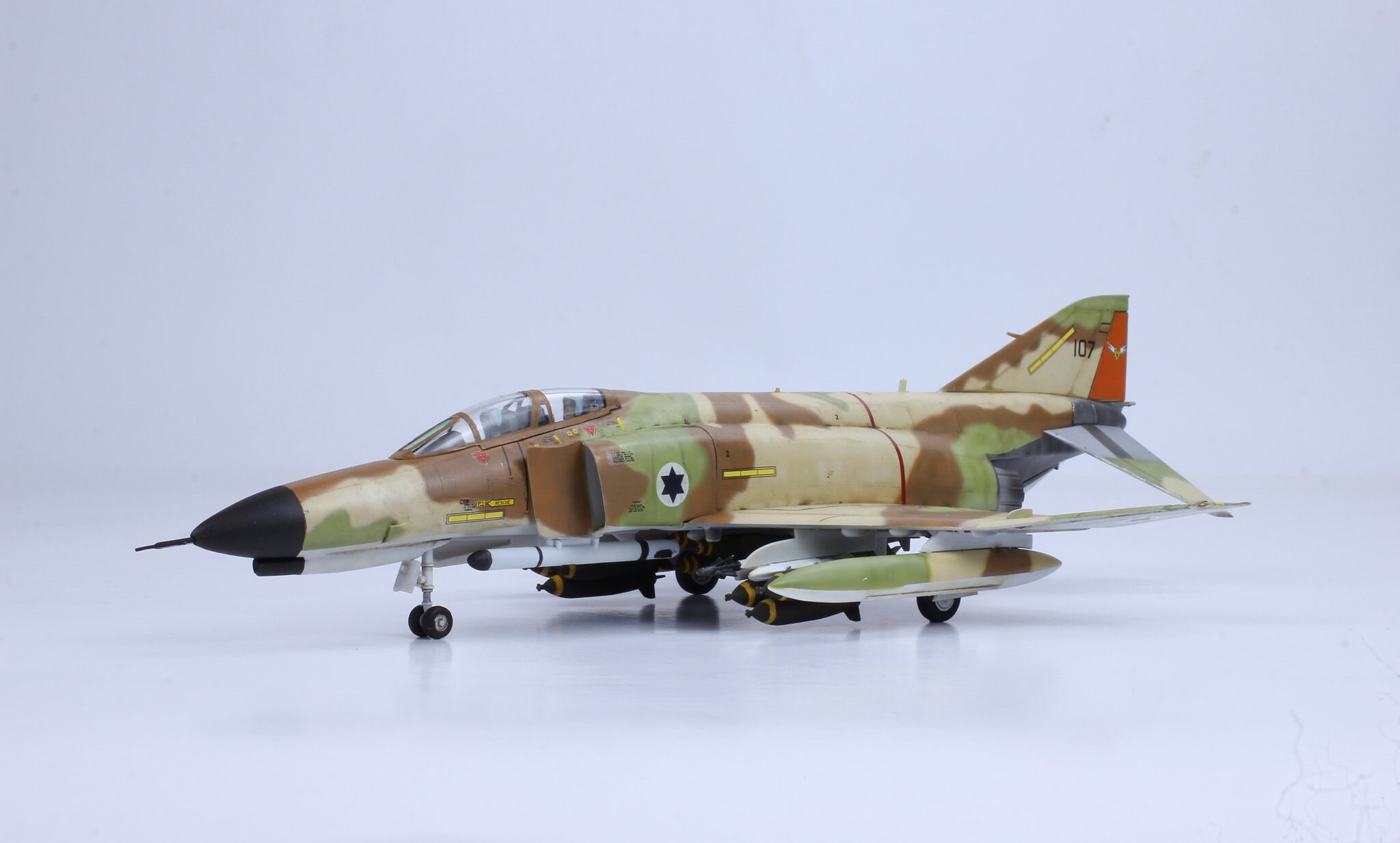IDF F-4E Phantom Israeli Air Force 1:72 built and Painted by - Etsy