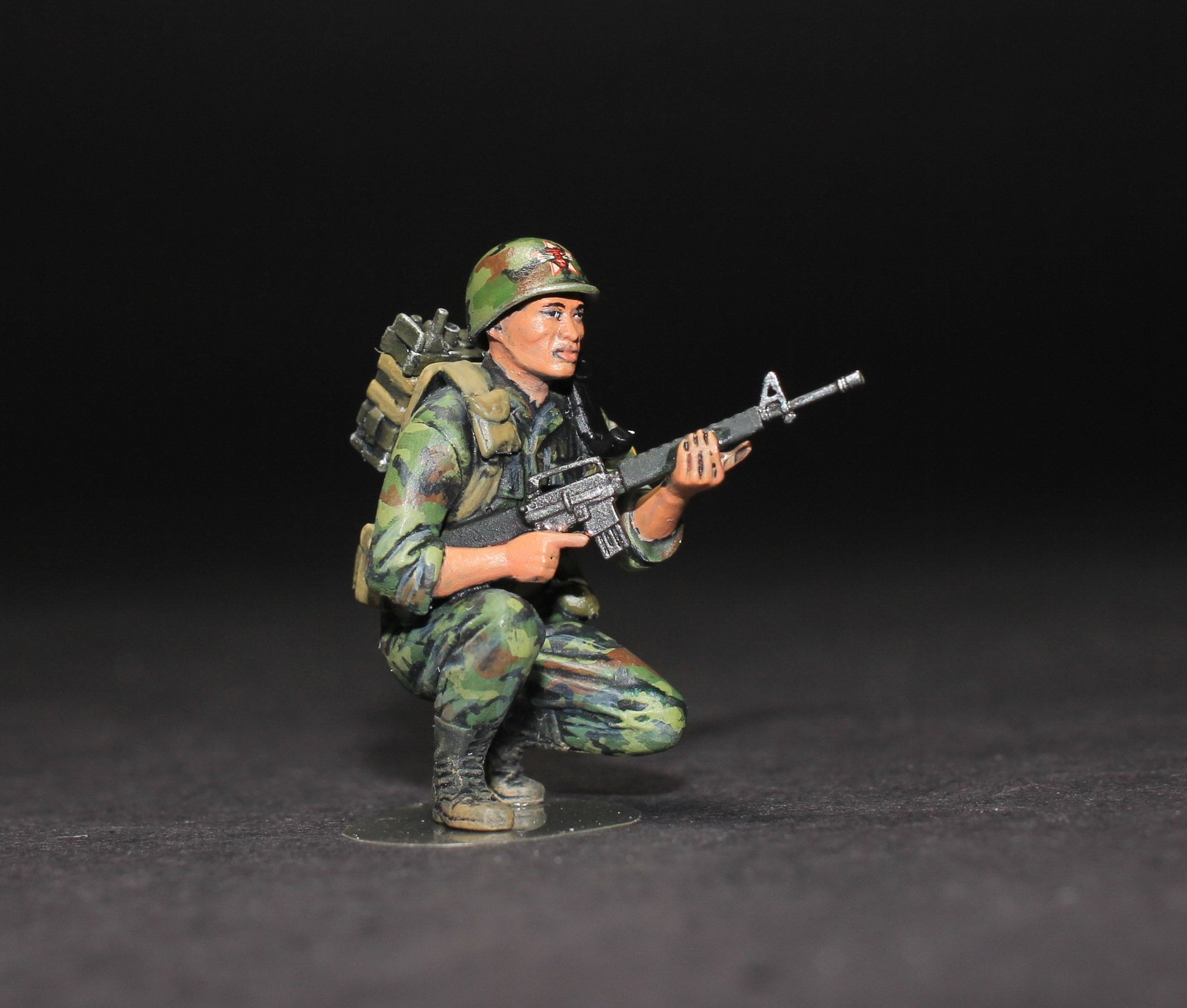 Painted Figure ARVN Rangers Saigon 1968 4 Figures in Battle, Vietnam ...