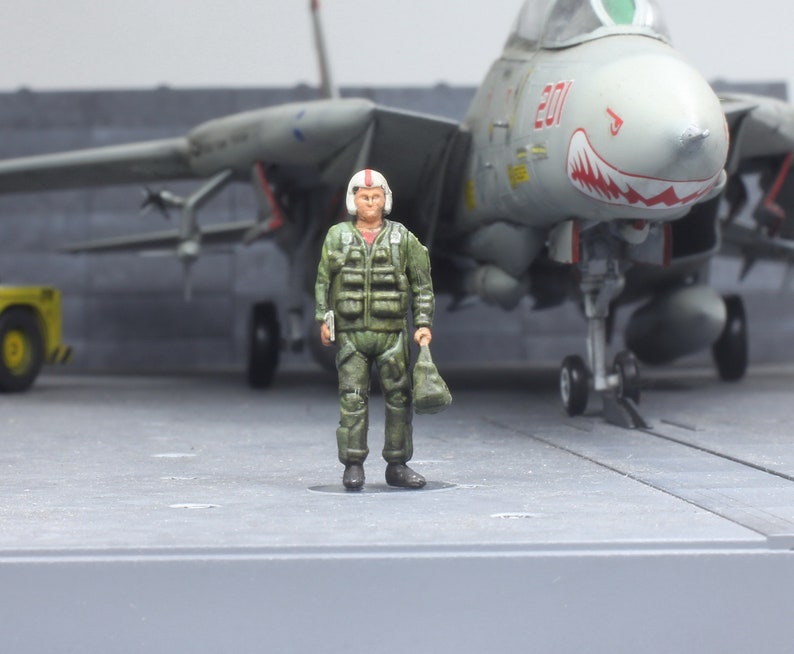 Painted Figures Modern US Navy Pilots 02 Figures 1:72 built and Painted ...