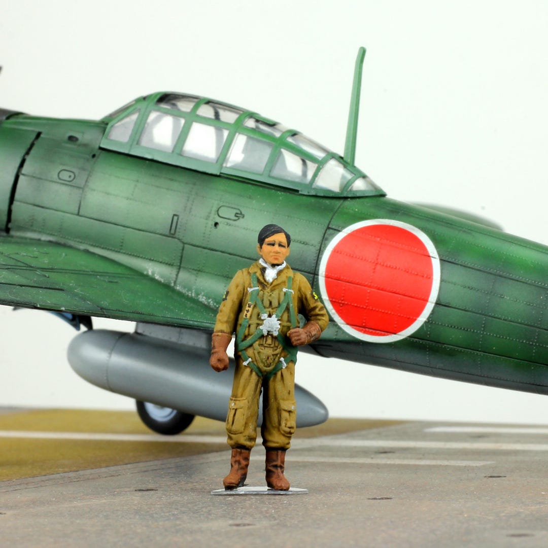 Propainted 1:48 Figure Japanese Pilot WWII (no Aircraft) - Etsy