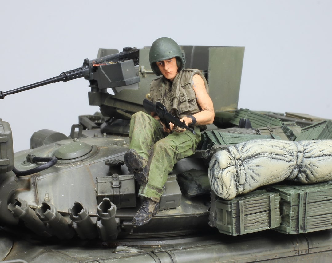 Propainted Vietnam War US Tanker Figure: 1/35 Scale Resin Model - Etsy