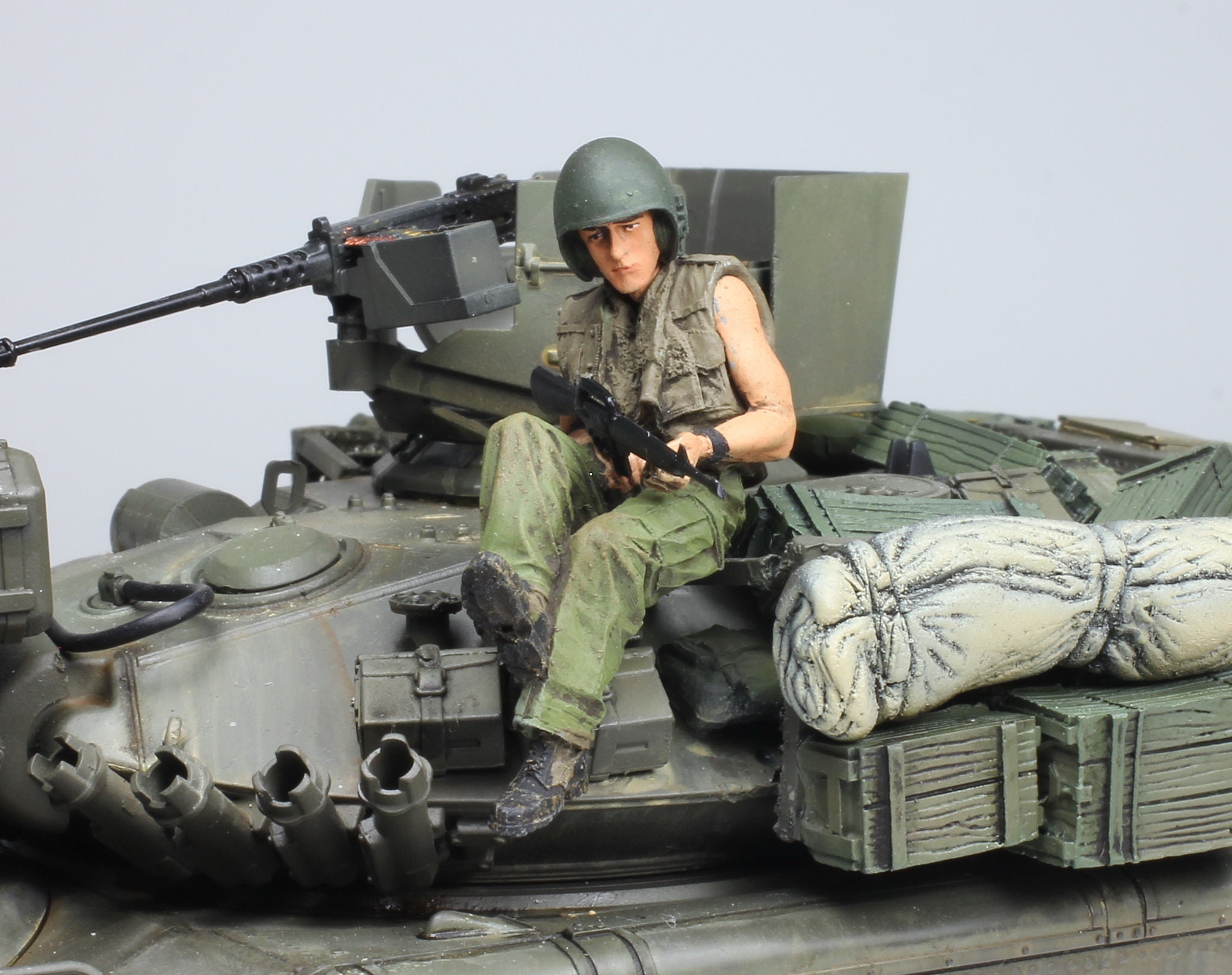 Propainted Vietnam War US Tanker Figure: 1/35 Scale Resin Model - Etsy
