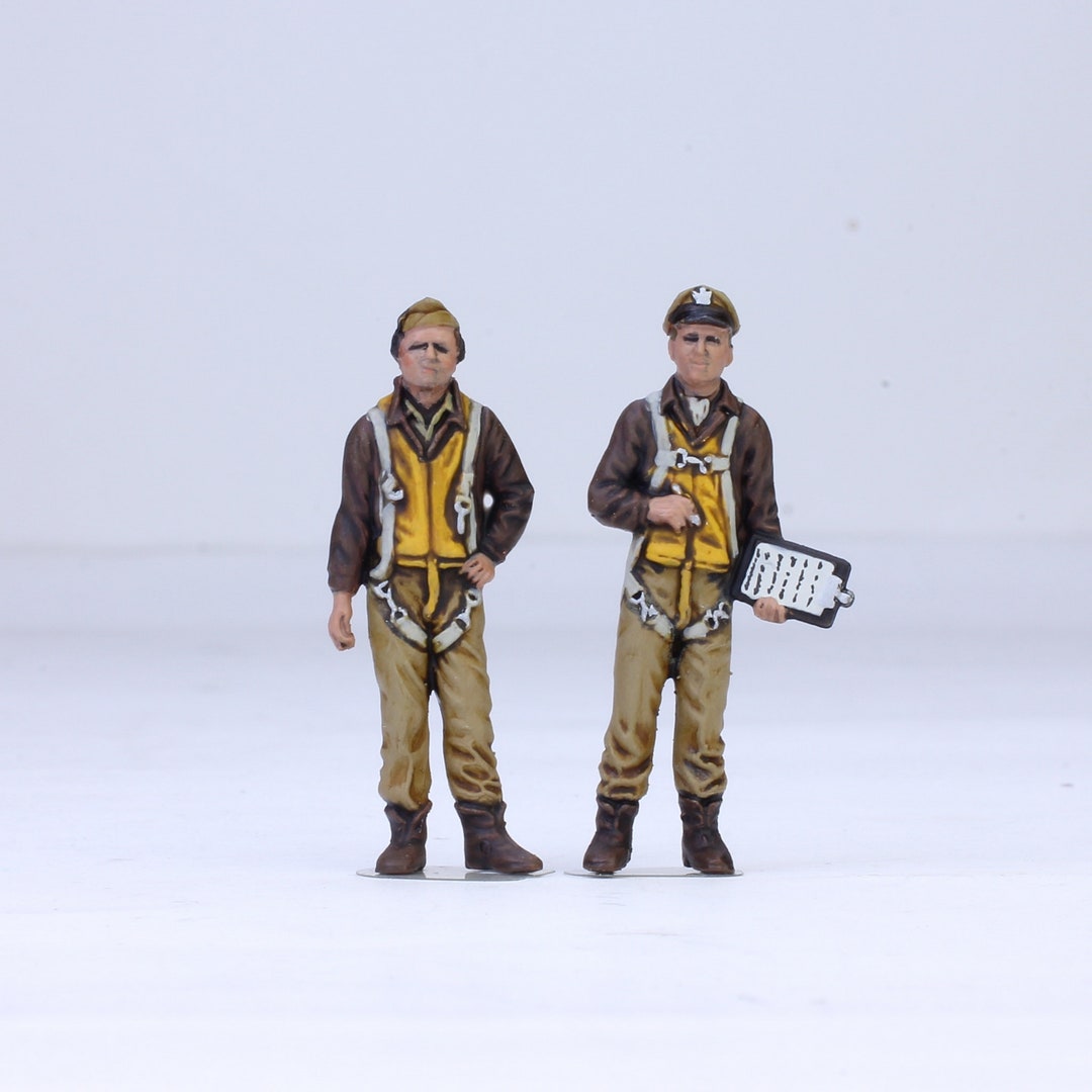 Handmade USAAF Pilot Figures: WWII Diorama, 1/48 Scale - Etsy