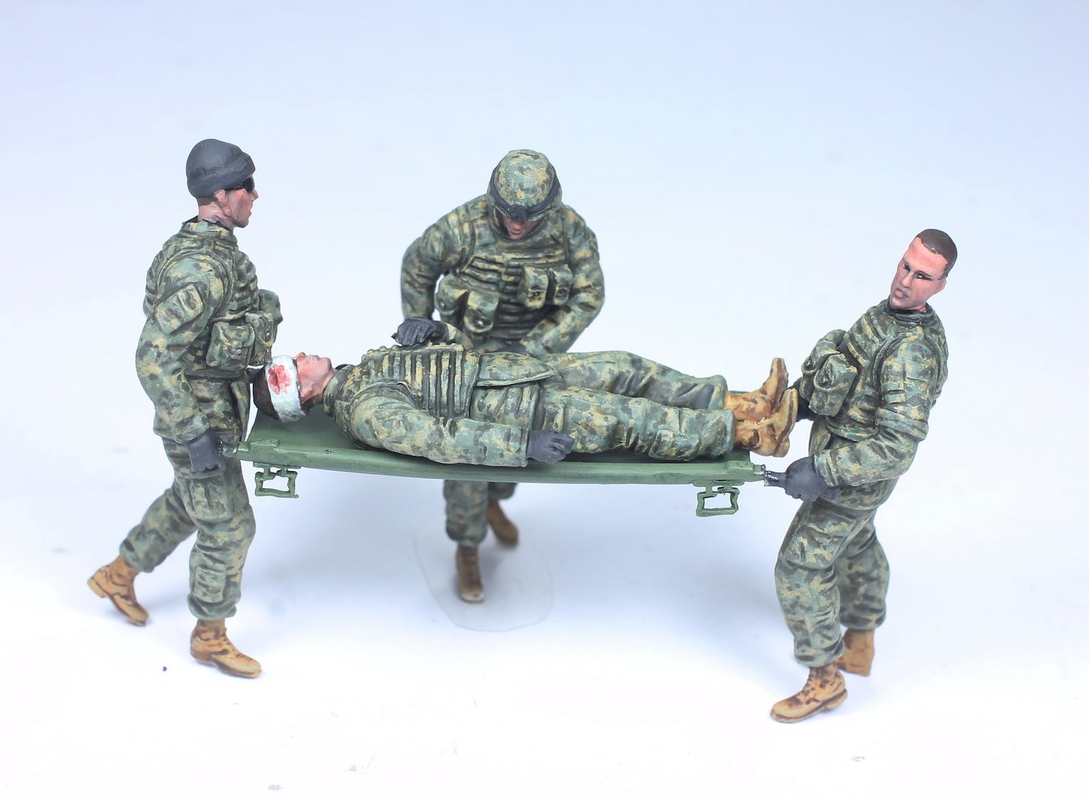 Propainted Figures Modern US Army Stretcher Ambulance Team 04 - Etsy