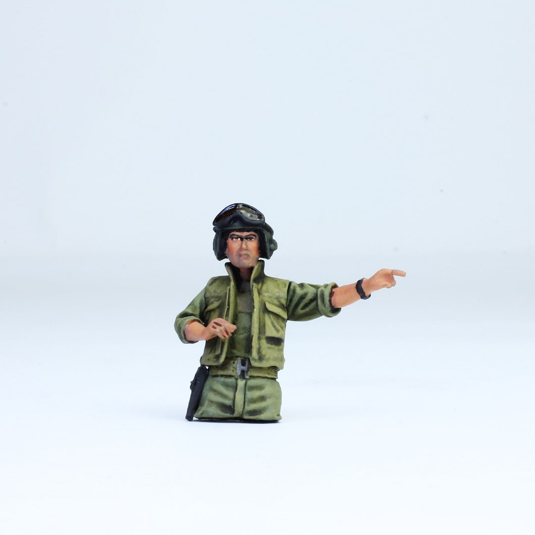 Painted Figure US Tank Crew (for M48 Patton, M41 Bulldog, M551 Sheridan ...