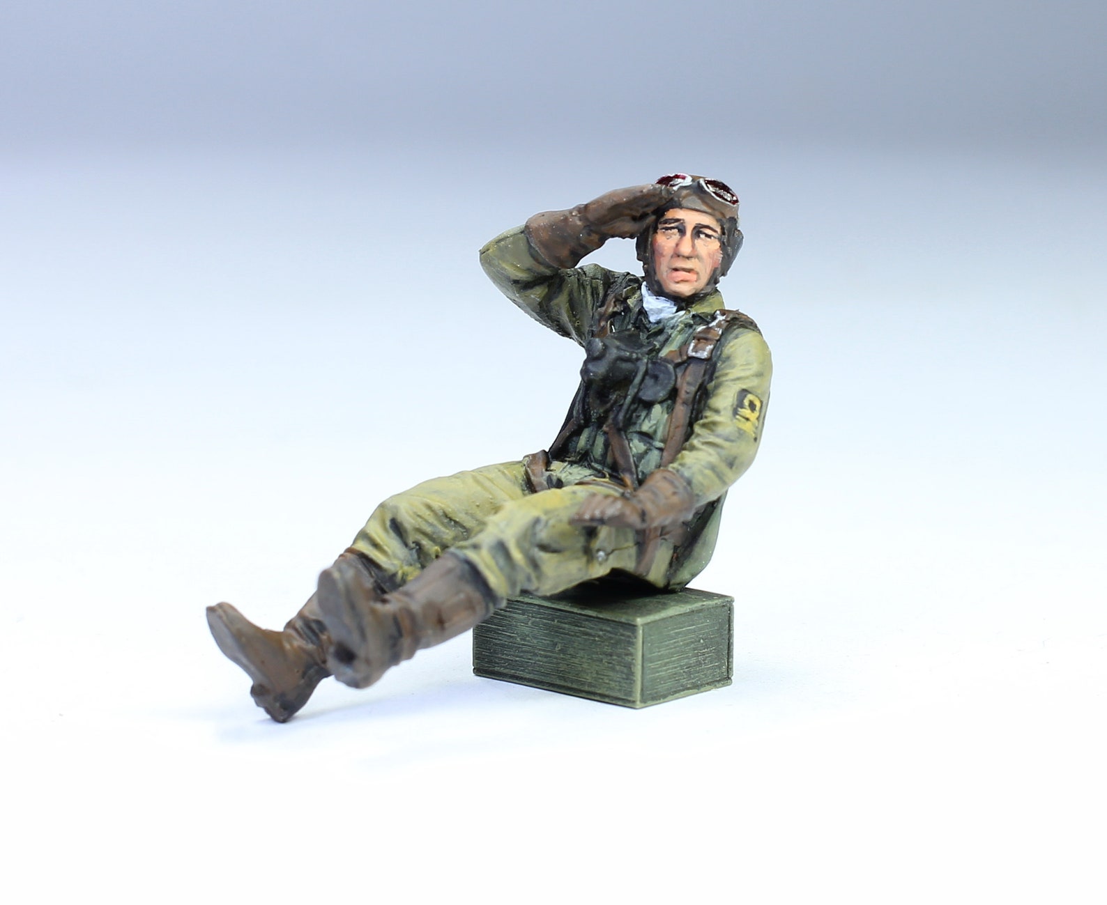 Painted Figure Seated Japanese Pilot in WWII 1:32 scale Built | Etsy